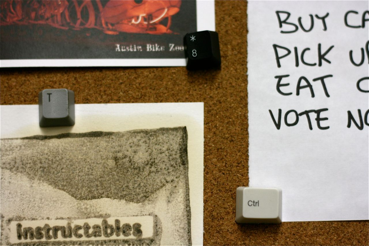 Keyboard Thumbtacks : 7 Steps (with Pictures) - Instructables