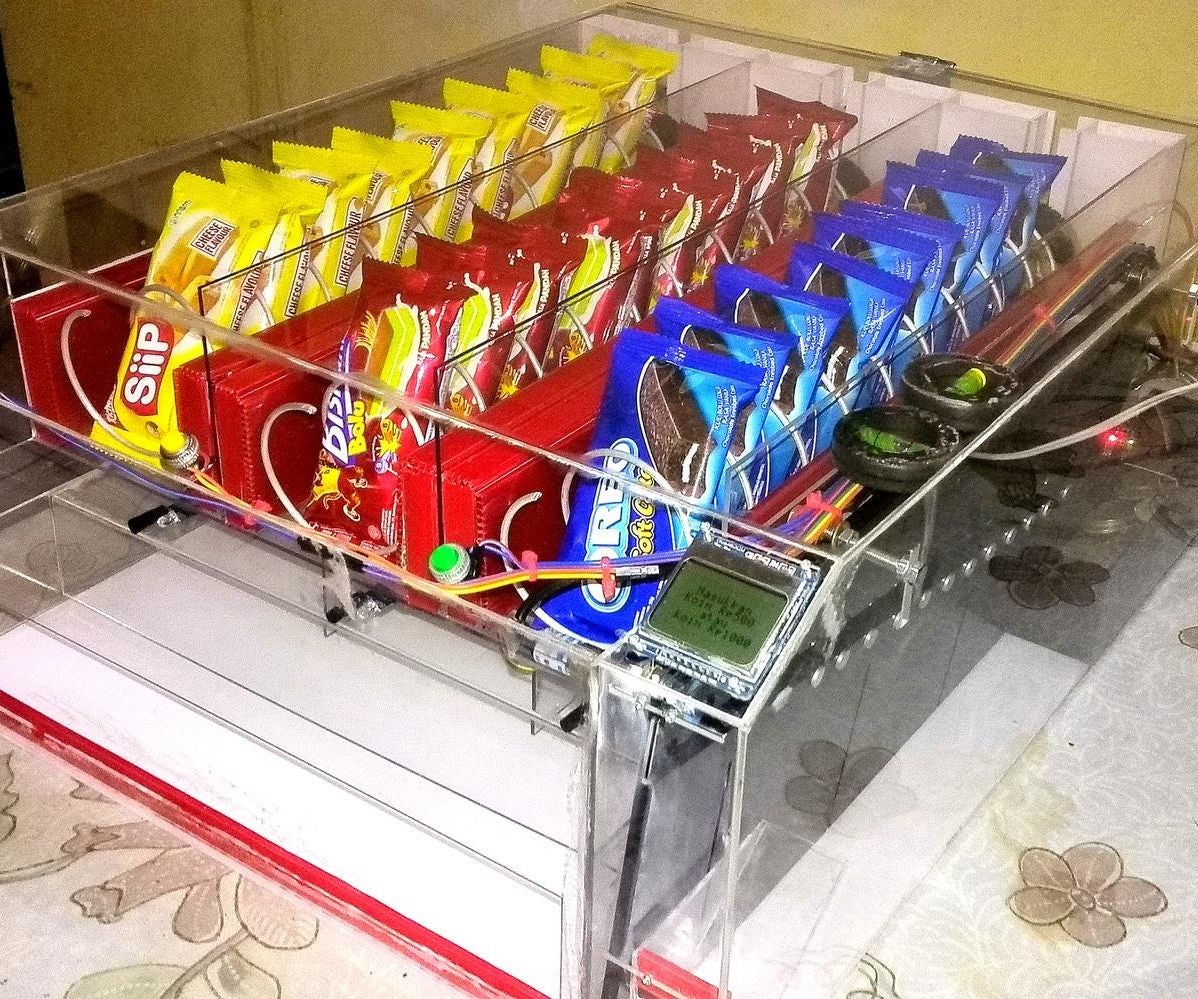 Snacks Vending Machine Powered by Arduino : 10 Steps (with Pictures ...