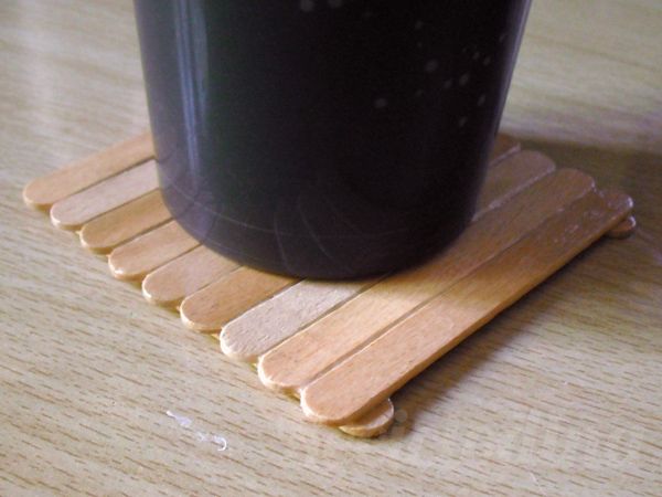 Popsicle Stick Coasters : 4 Steps - Instructables