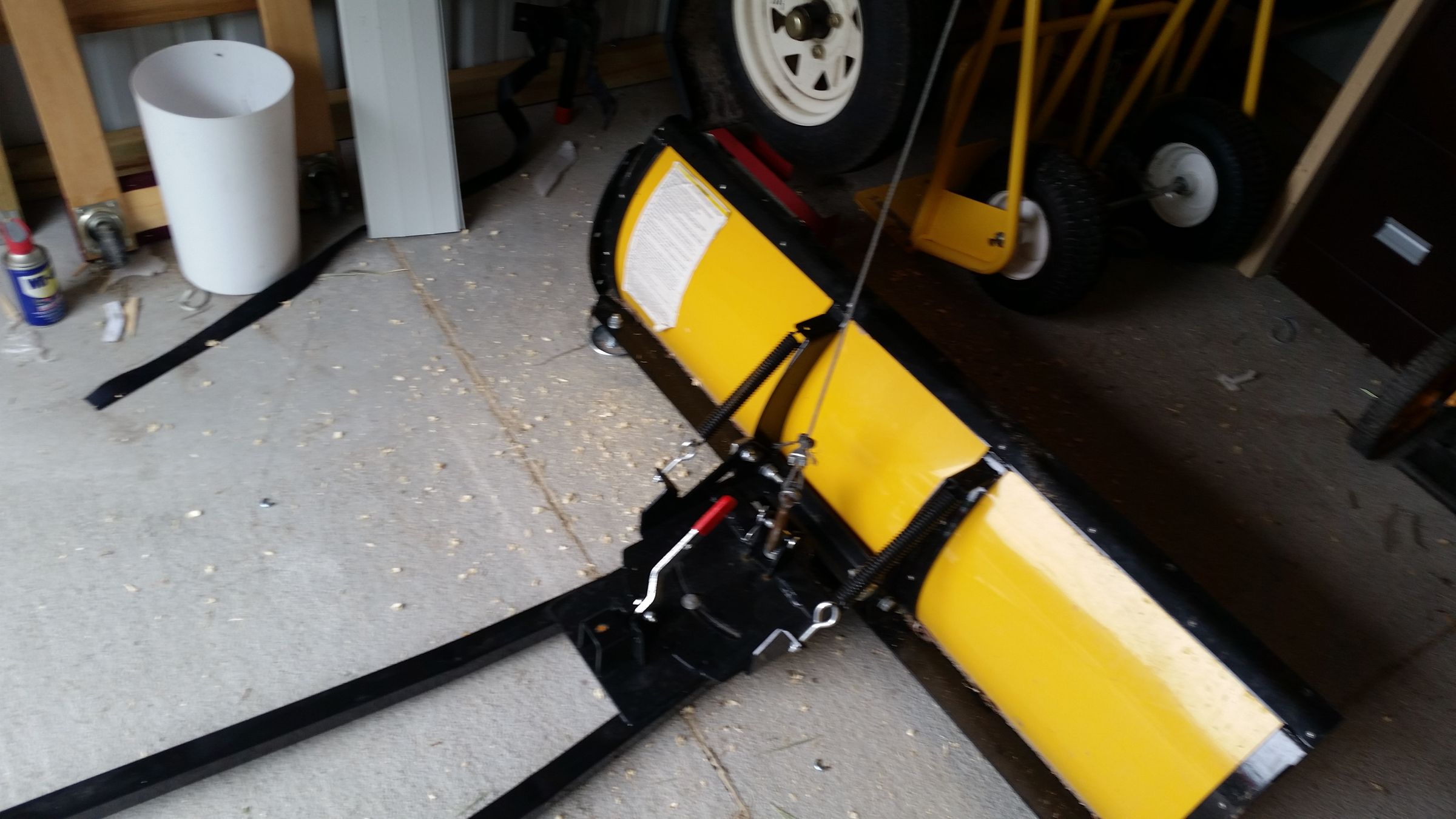ATV Snow Plow Rafter Storage : 7 Steps (with Pictures) - Instructables