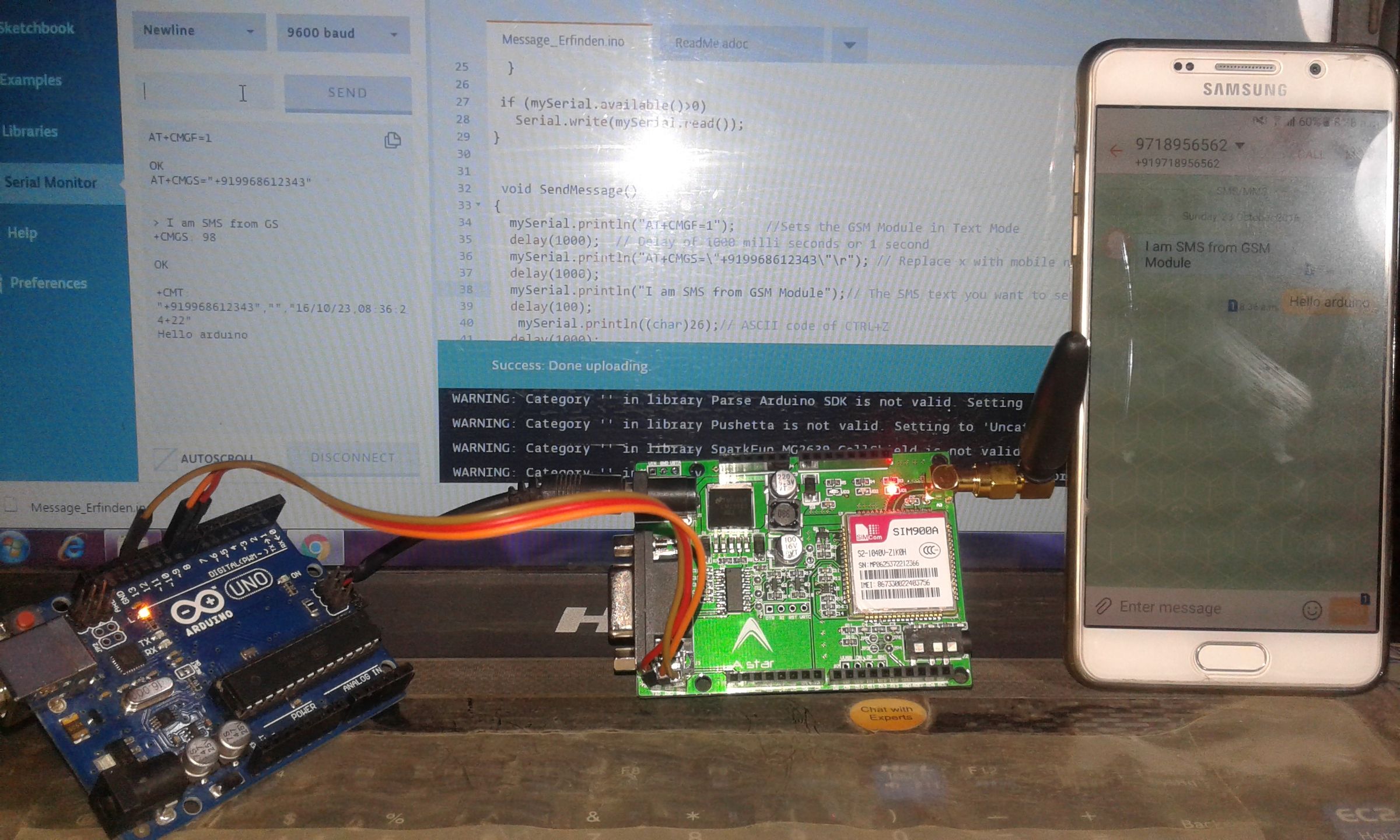 Interfacing SIM900A GSM Modem With Arduino : 3 Steps - Instructables