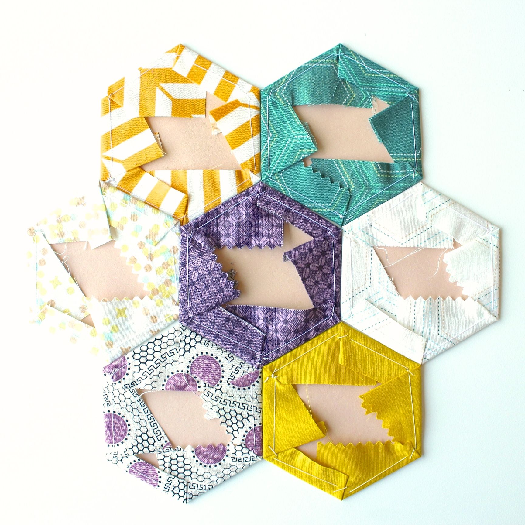 Hexagon Piecing Tutorial : 7 Steps (with Pictures) - Instructables
