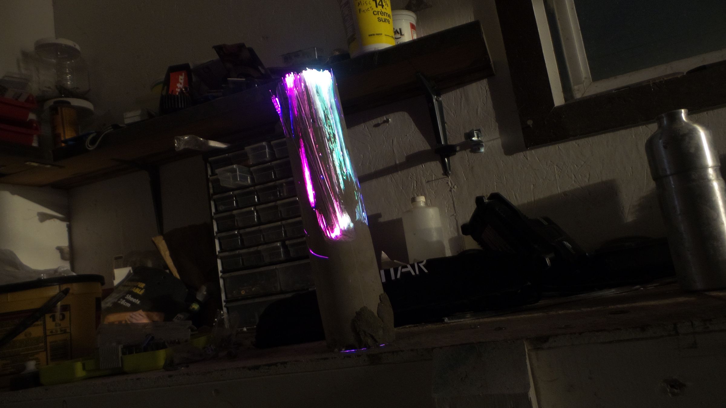 Fiber Optic Concrete Lamp : 5 Steps (with Pictures) - Instructables