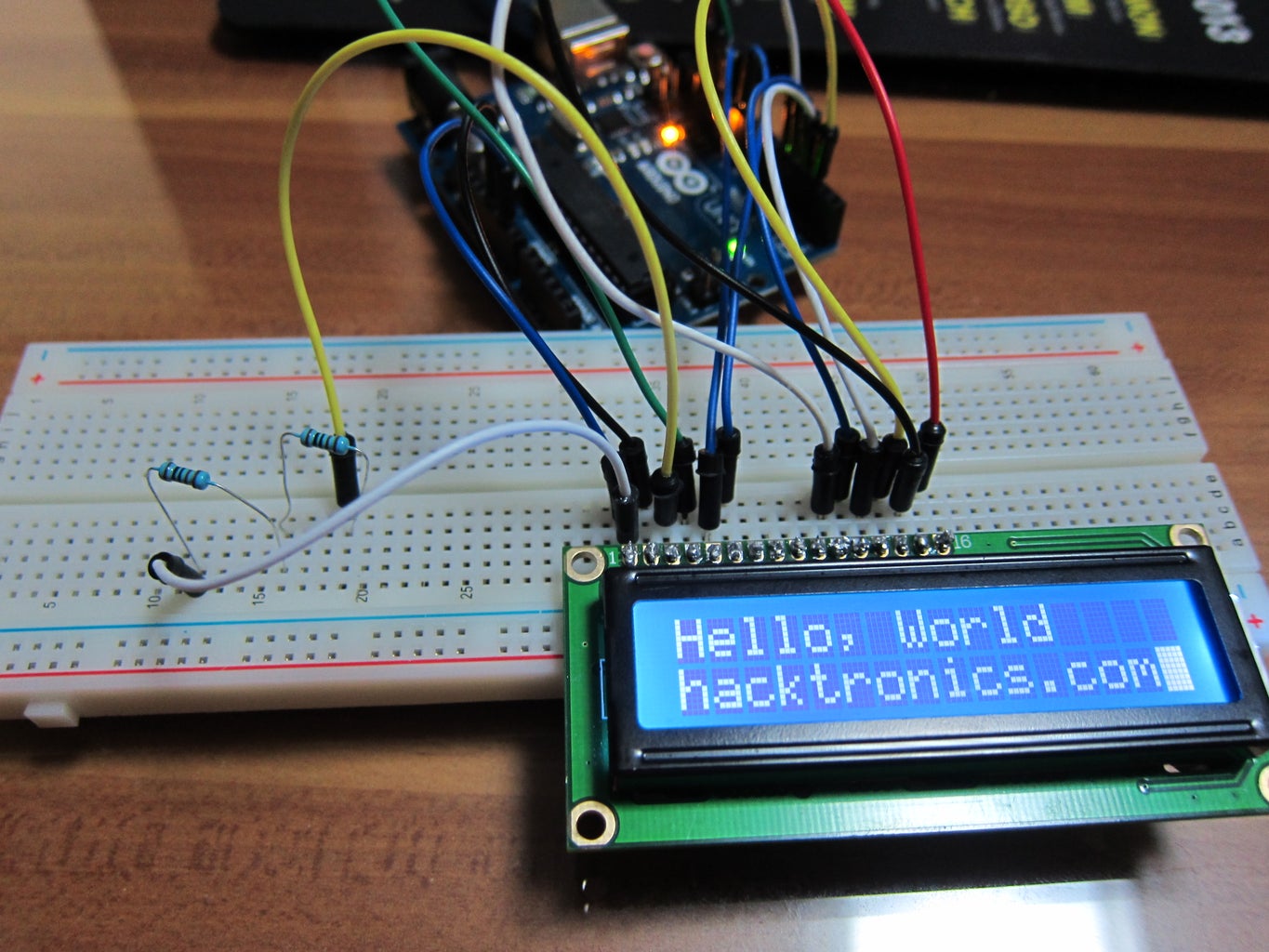 My First Project Arduino Lcd 16x2 Display 4 Steps Instructables