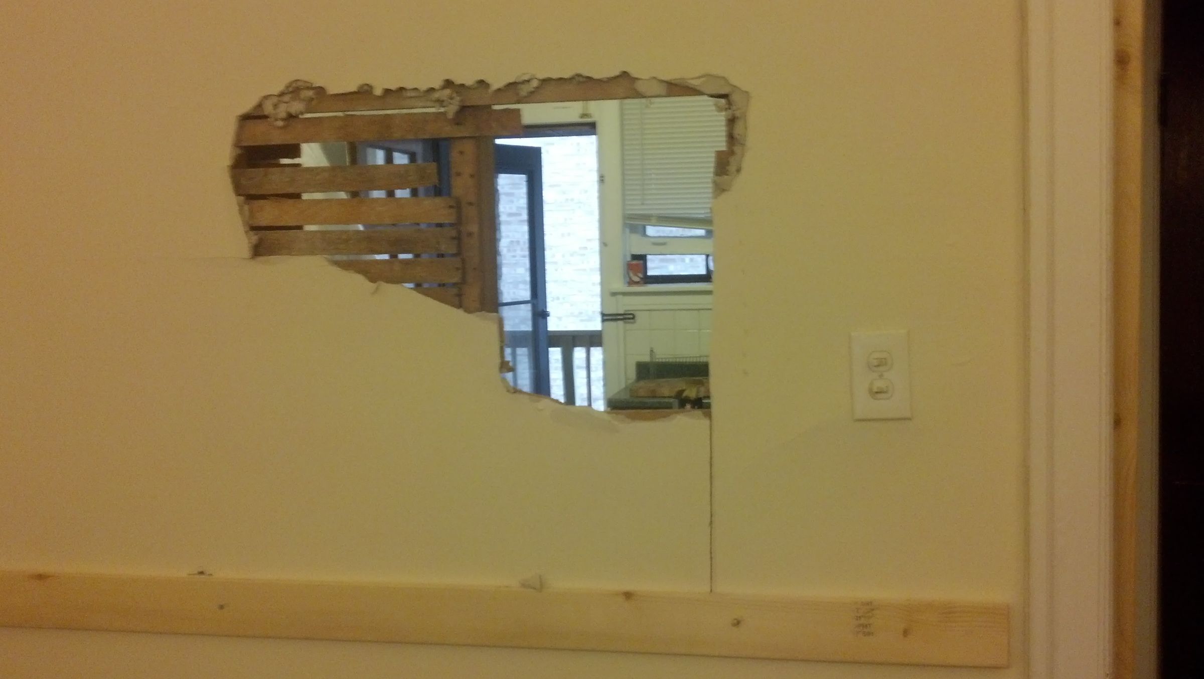 Wall Demolition (install a Pass Through) : 4 Steps - Instructables