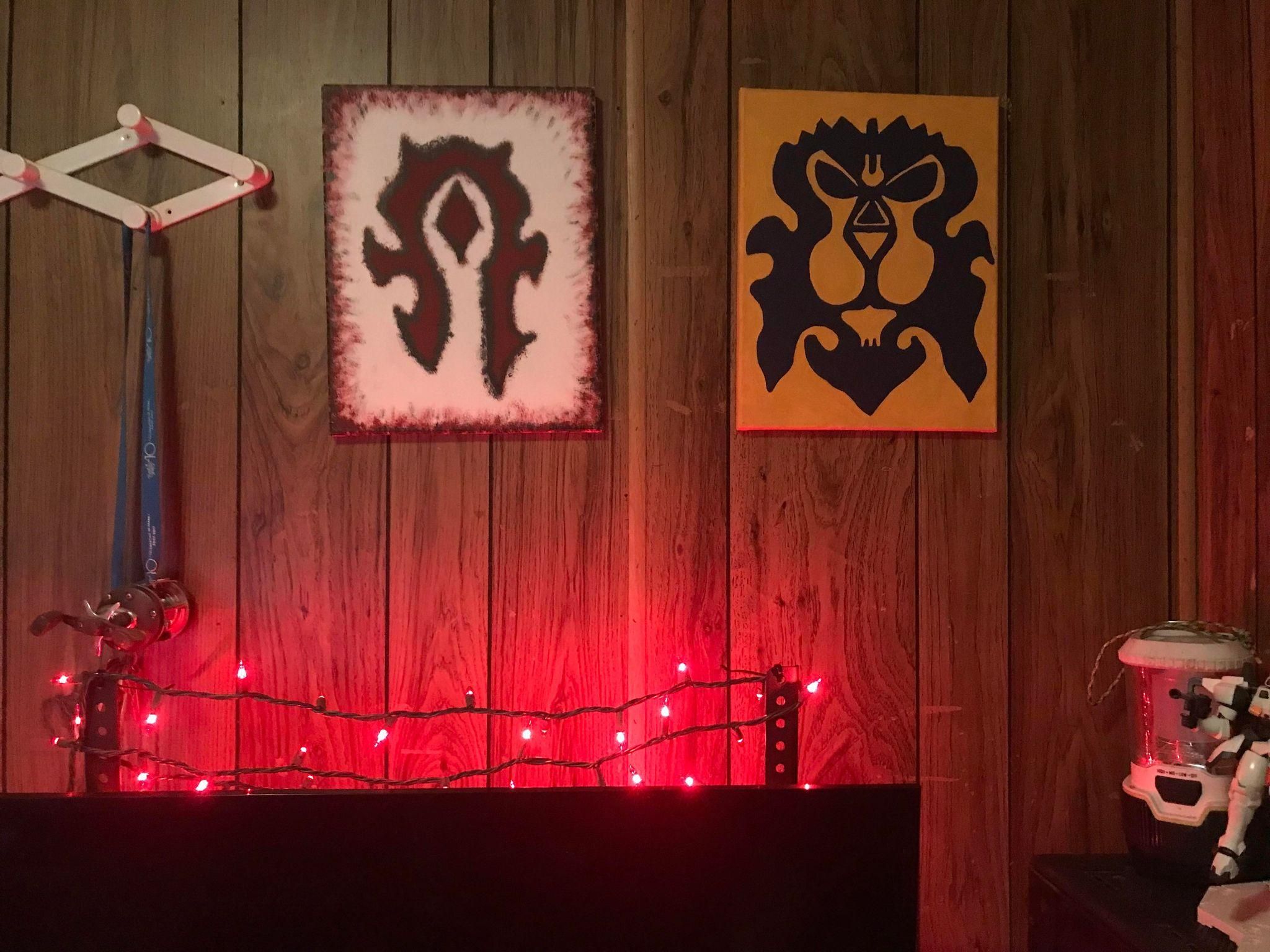 W.O.W Horde & Alliance Paintings - Instructables