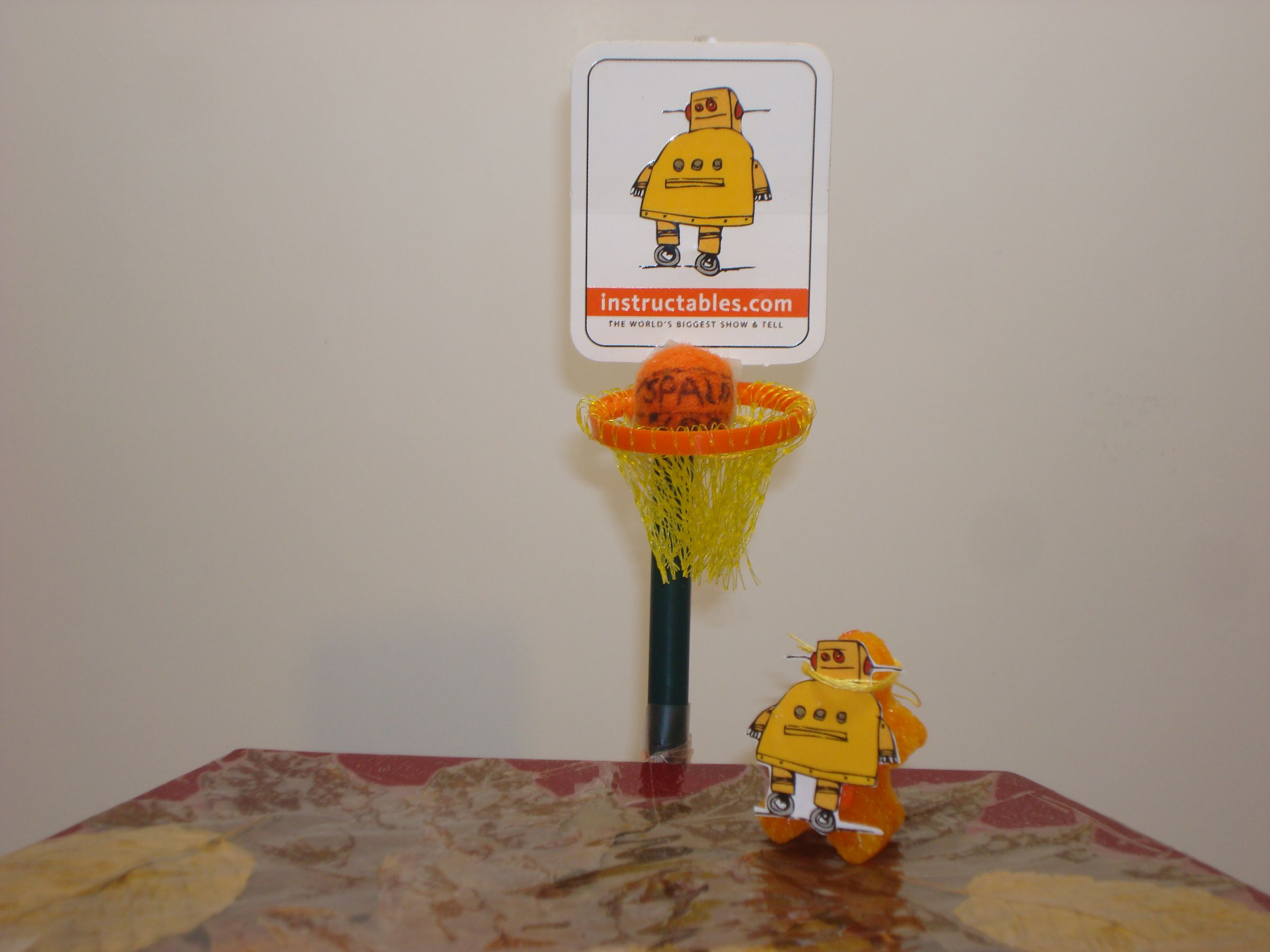 Basket Ball Hoops, Bot Puzzle, and Rubbing Stone : 8 Steps - Instructables