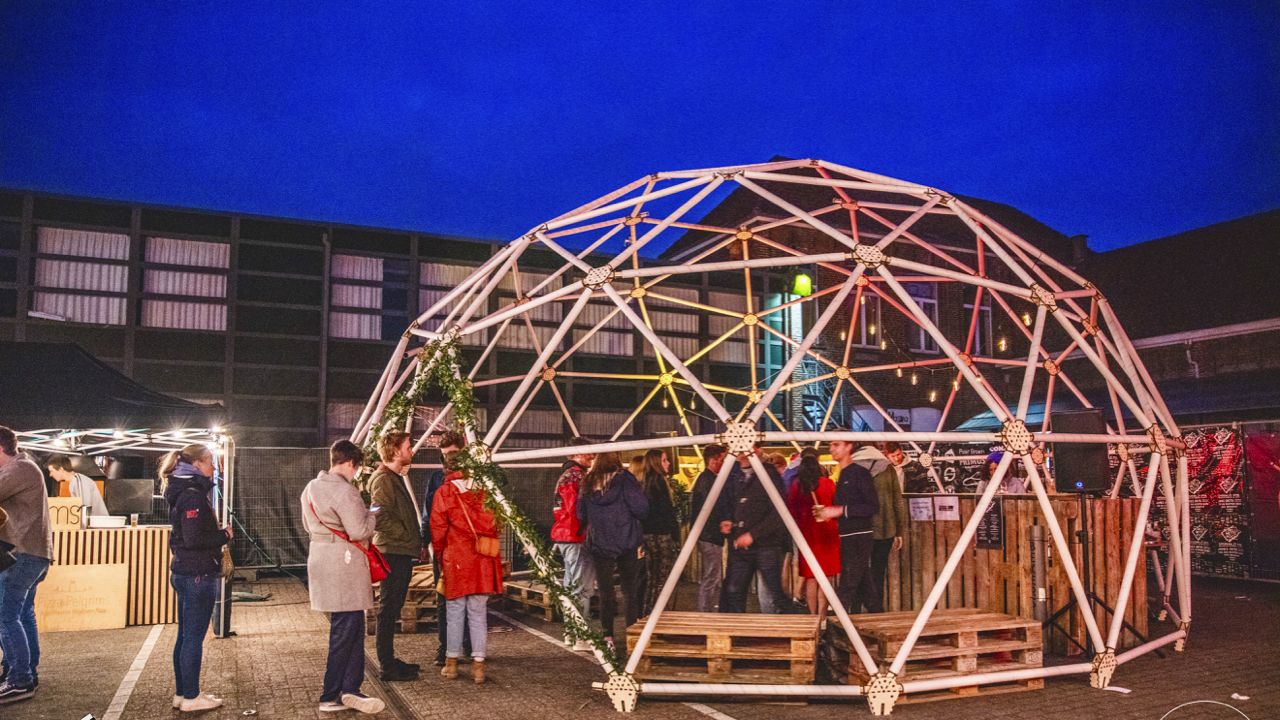 Geodesic Dome With Cardboard Tubes and Laser Cut Connectors : 5 Steps ...