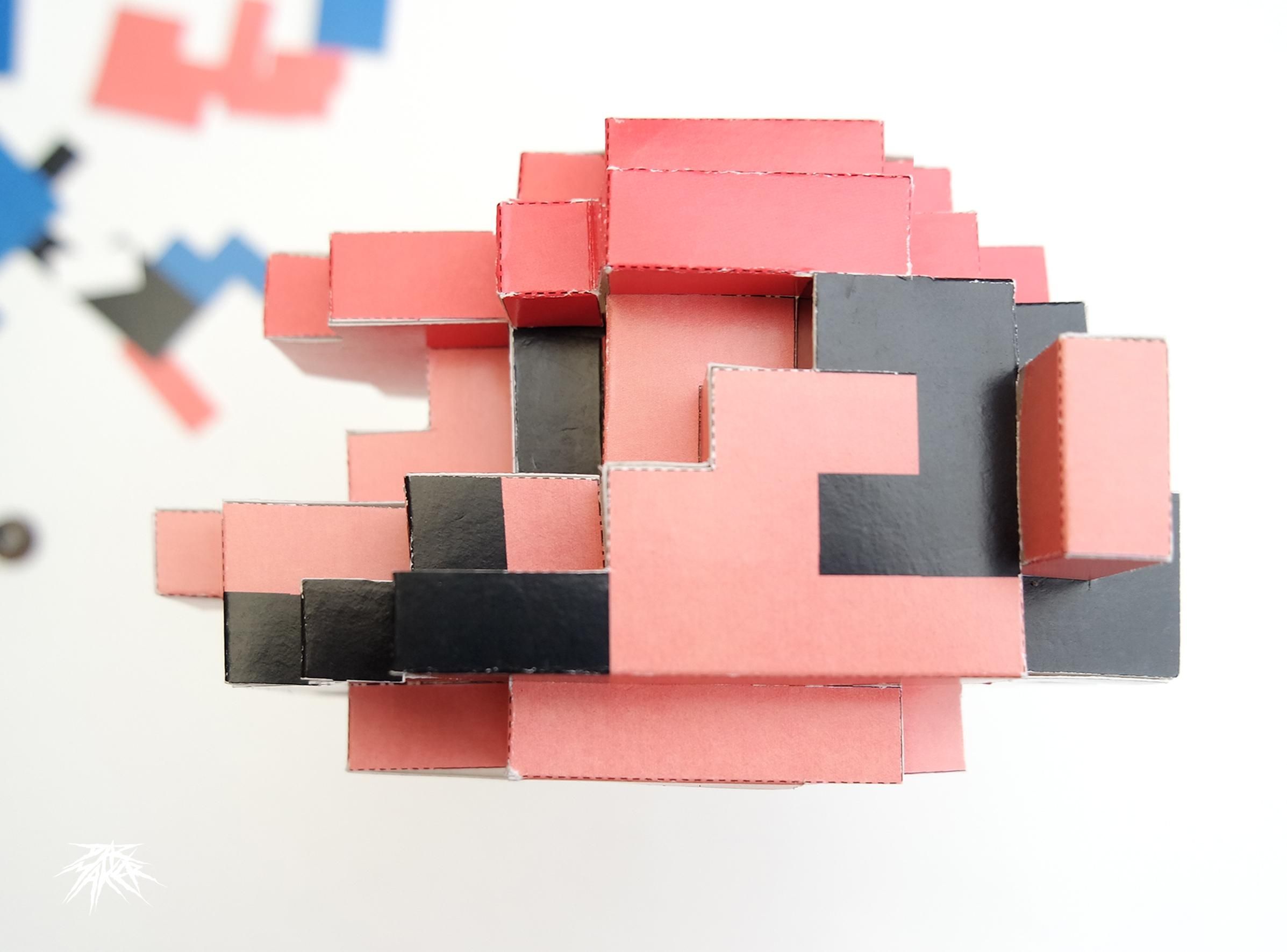 Mario 8 Bit 3d Pixel Paper Art : 17 Steps (with Pictures) - Instructables