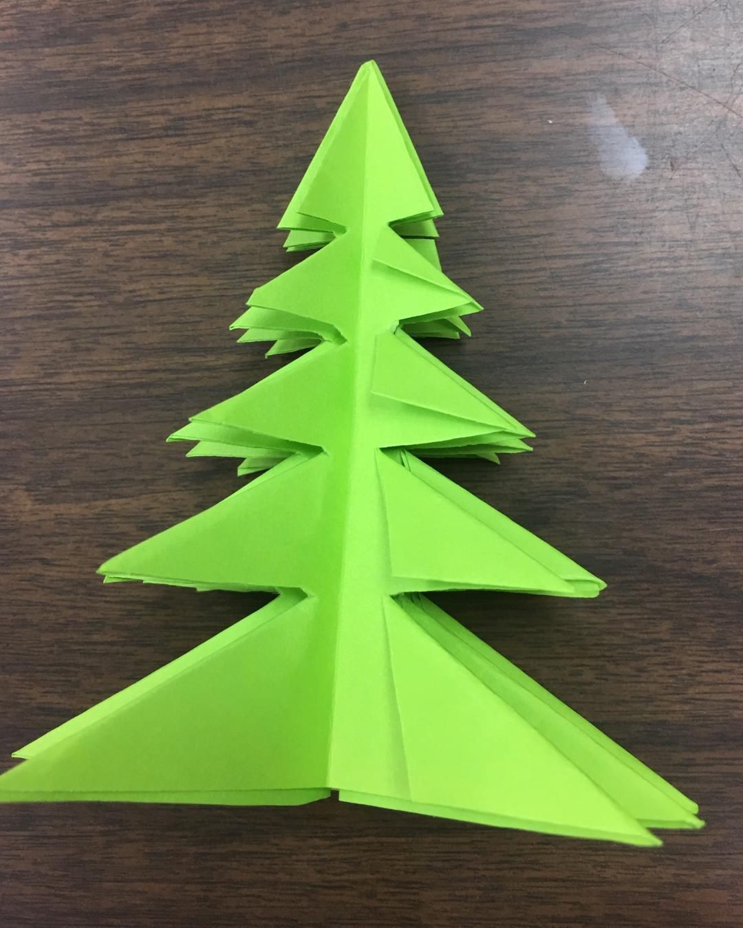 Kirigami Christmas Tree in Green : 15 Steps (with Pictures) - Instructables