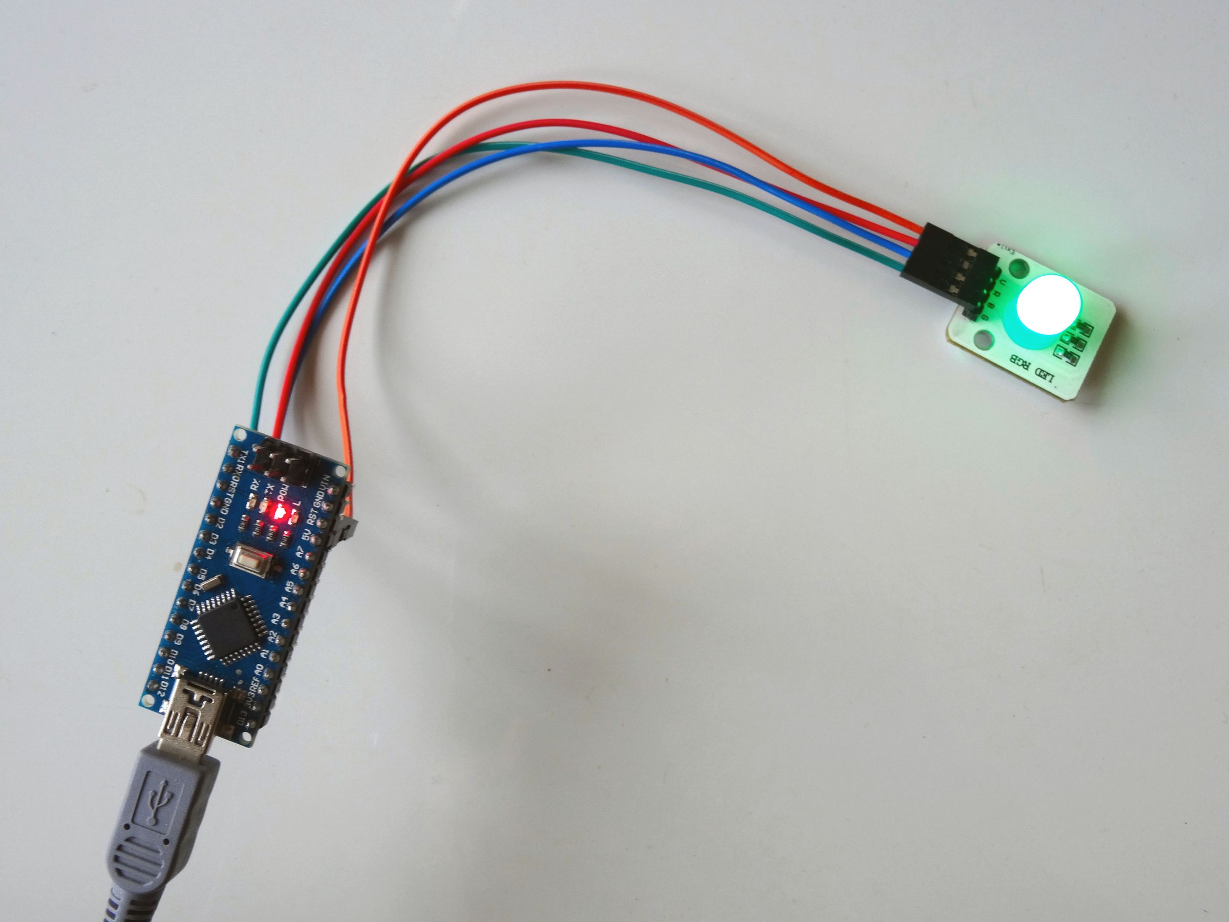 Arduino Nano and Visuino: Animate the Colors of RGB LED : 7 Steps (with ...