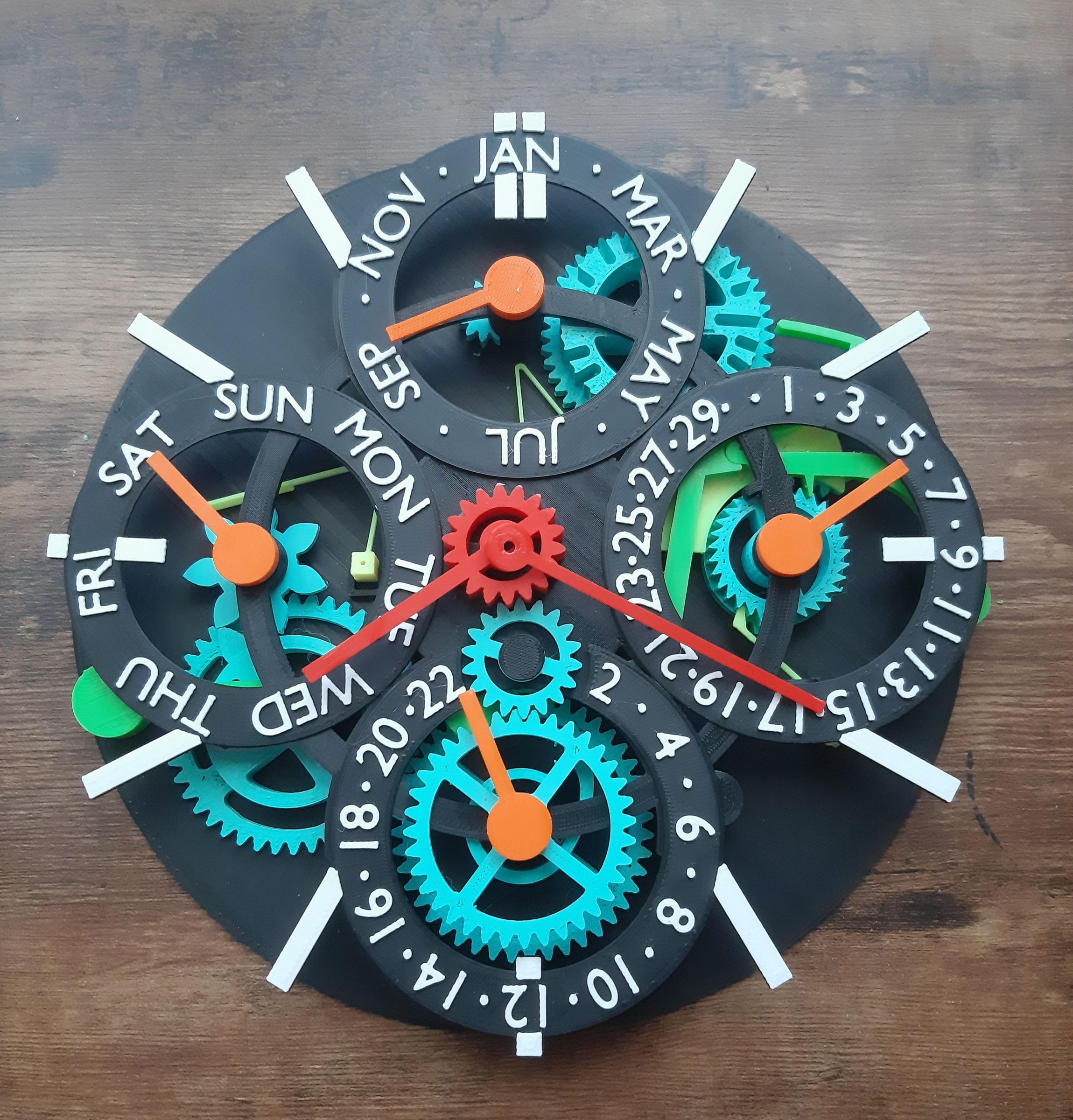 Quartz-movement Based Perpetual Calendar Clock : 7 Steps (with Pictures ...
