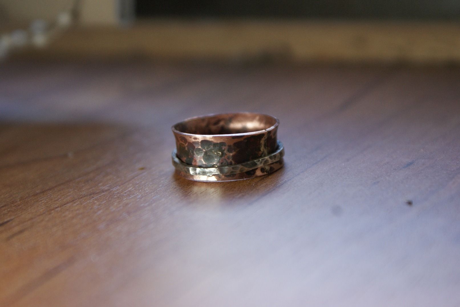 Spinner Ring - Copper & Silver : 4 Steps - Instructables