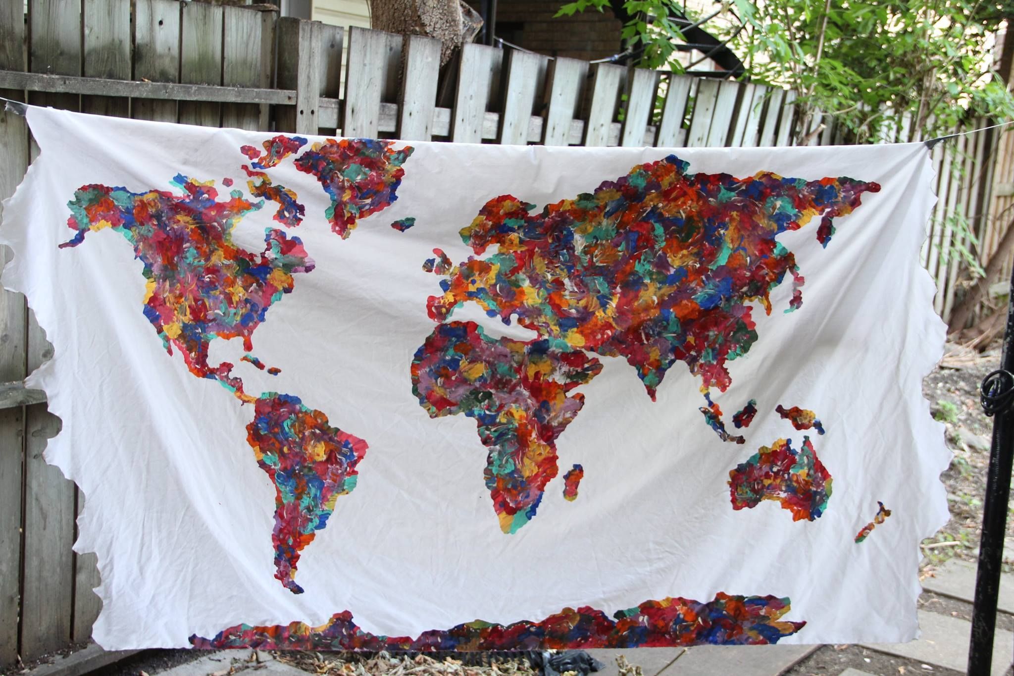 Hand Painted World Maps (6ft X 3ft) : 5 Steps (with Pictures ...