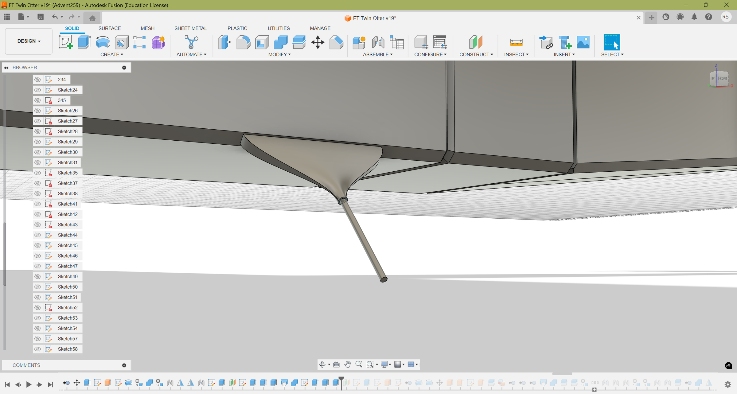 Tutorial: How to Model FT Twin Otter With Autodesk Fusion 360 : 12 ...