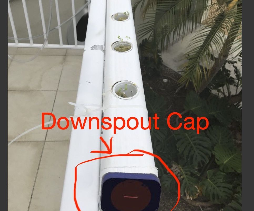 Downspout Cap for Hydroponic System - Instructables