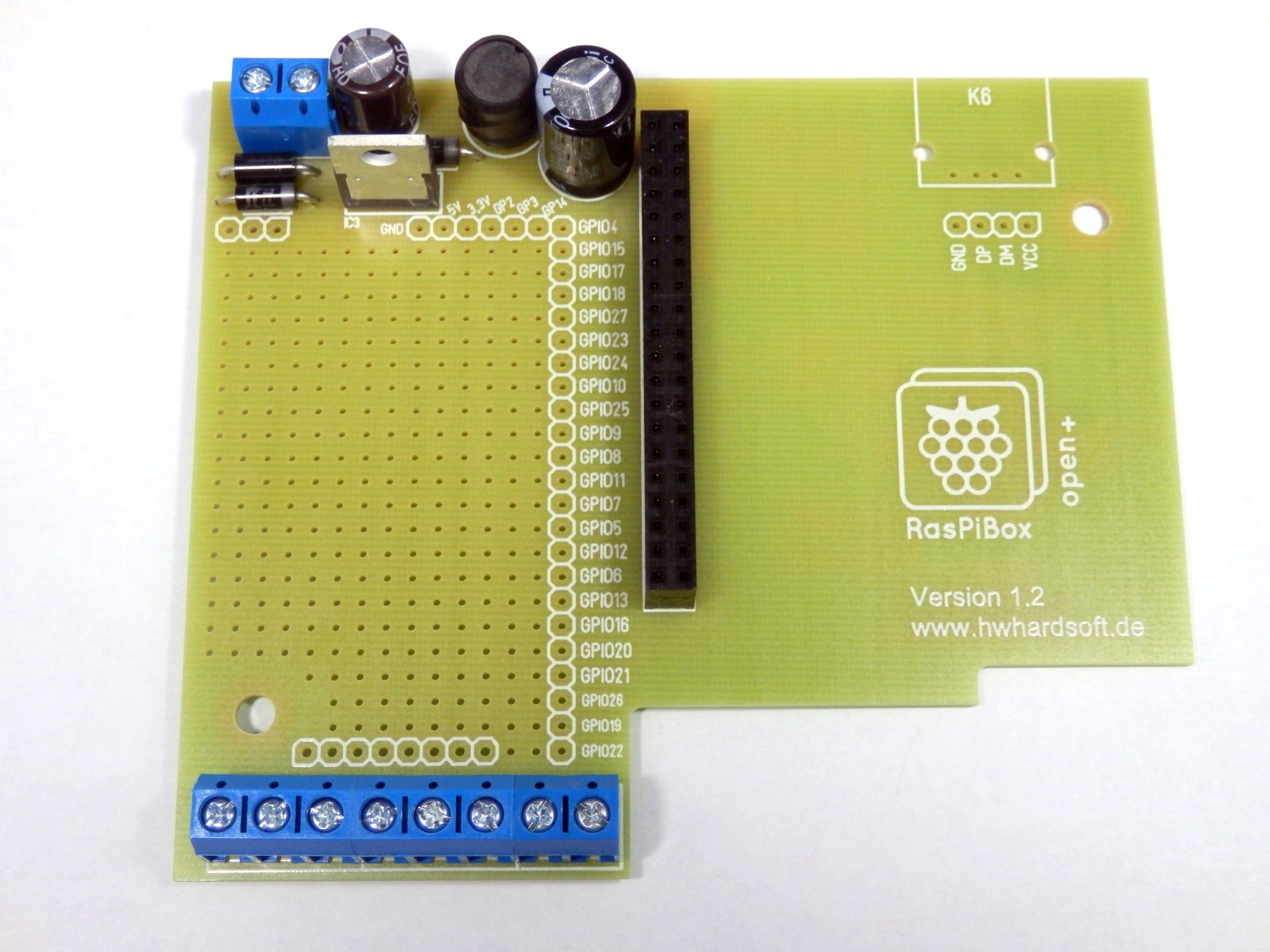 Raspberry Pi 2/3 DIN Rail Enclosure With Breadboard & Voltage Regulator ...