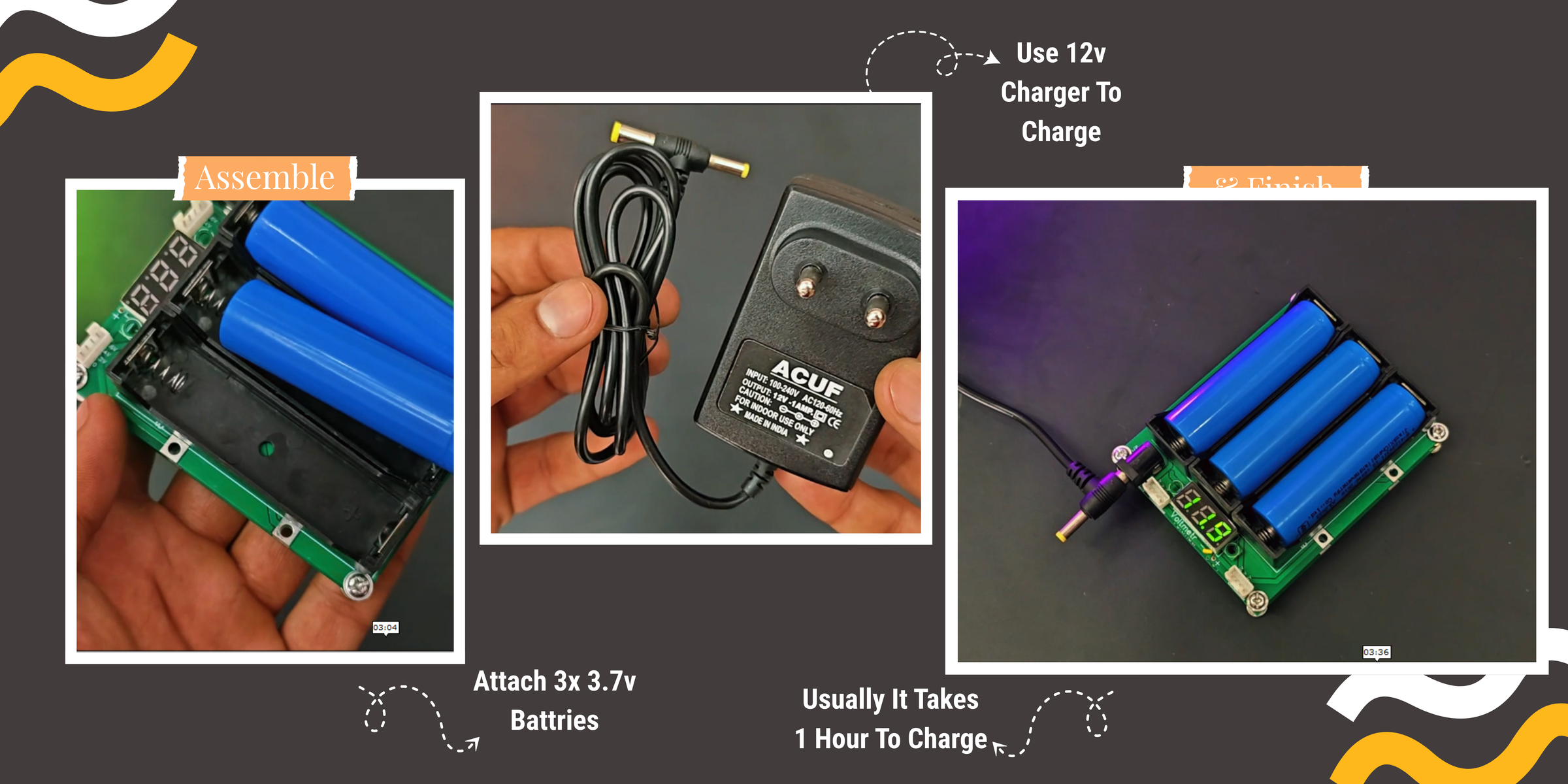 DIY 12V Lithium-Ion Battery Pack | Multi-Voltage Output | Battery ...