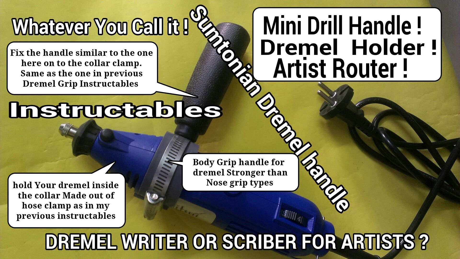 Sumtonian Dremel Handle - Instructables
