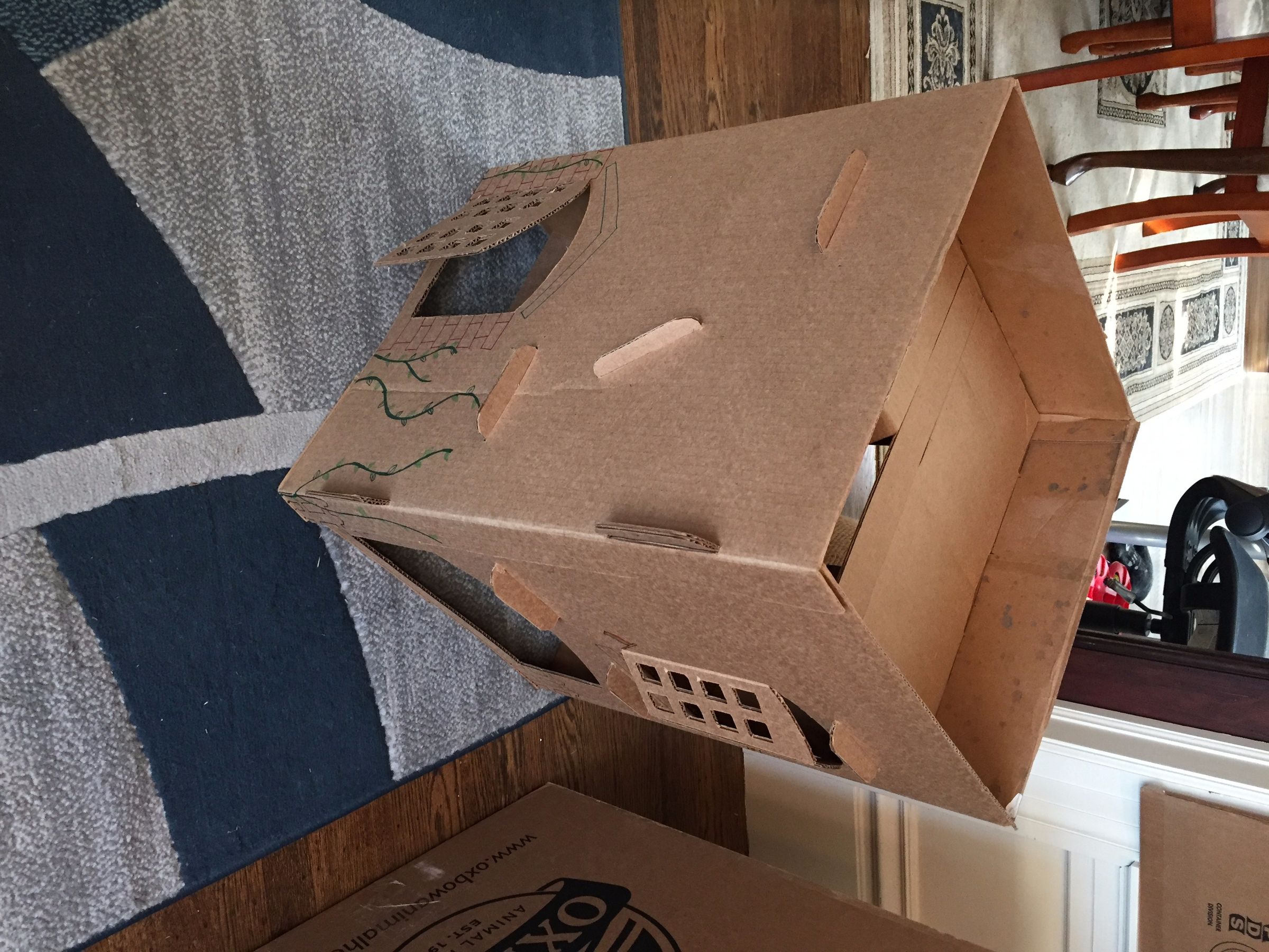 Rabbit Cottage From a Hay Box : 27 Steps (with Pictures) - Instructables