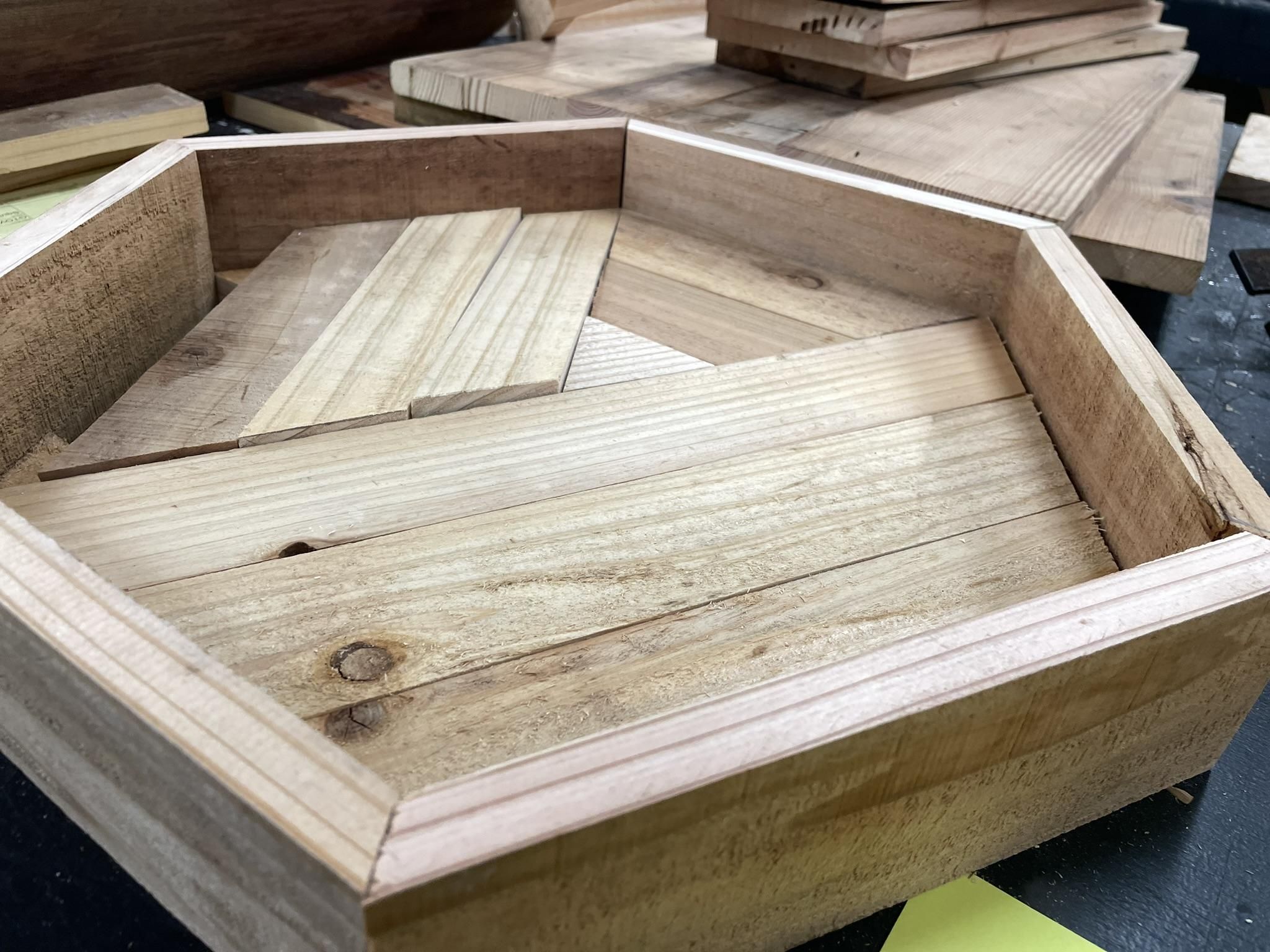 Decorative Hexagonal Wood Serving Tray : 5 Steps (with Pictures ...
