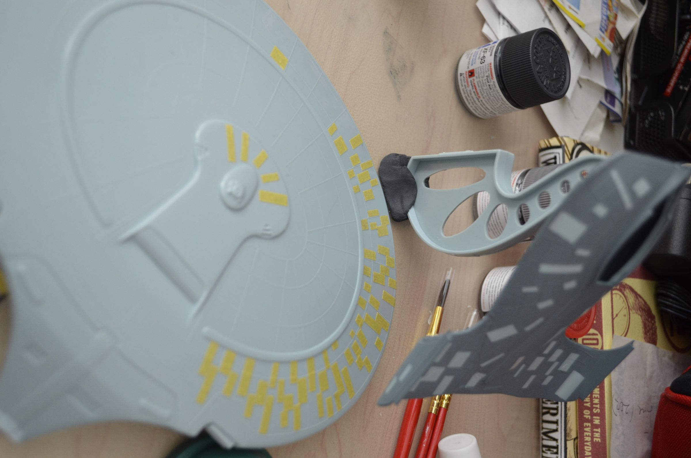 Custom Painting a Starship Model, Aztec-Style-Masking : 4 Steps ...