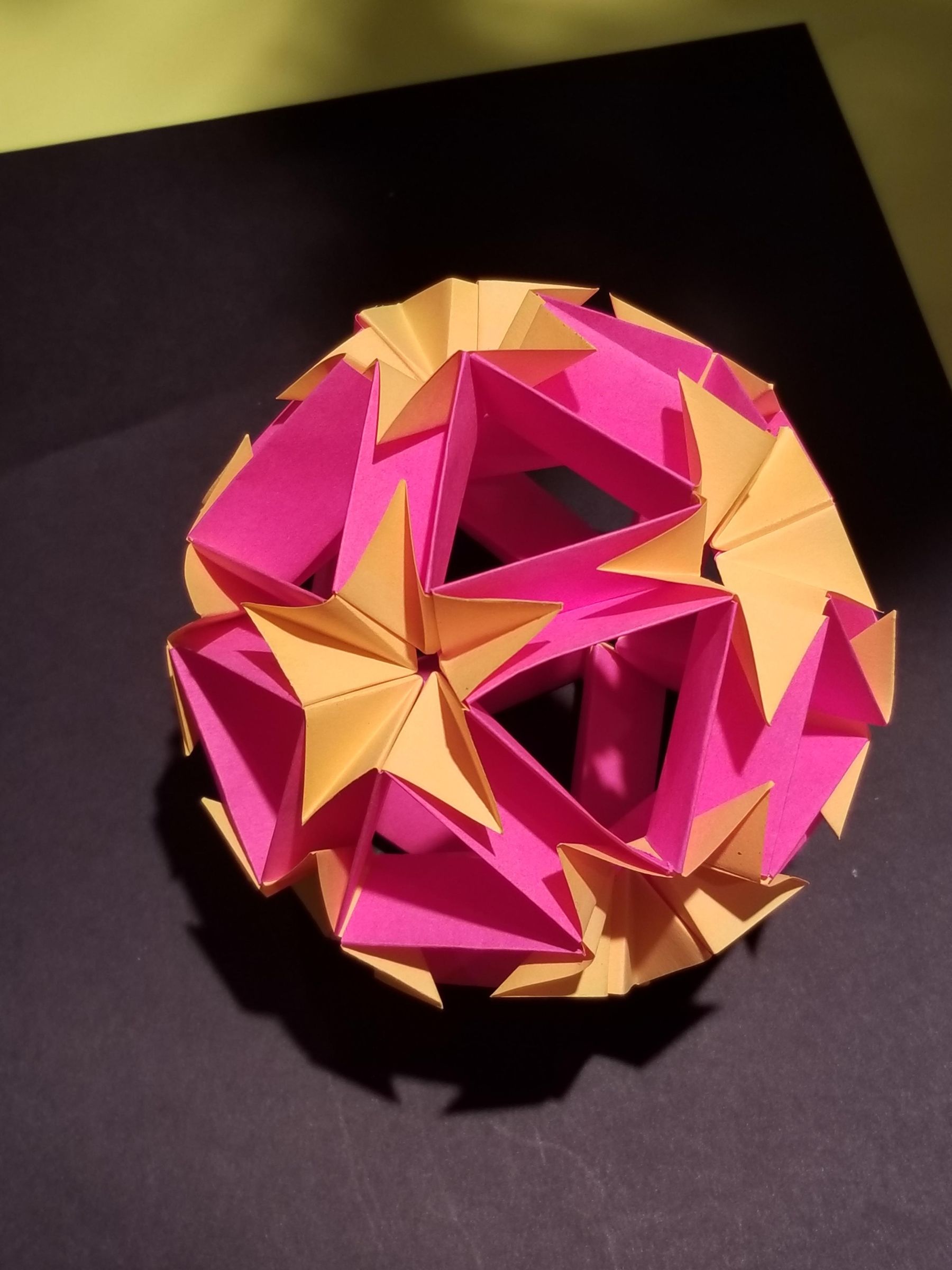 Flower Origami Ball With Sticky Notes : 6 Steps (with Pictures ...