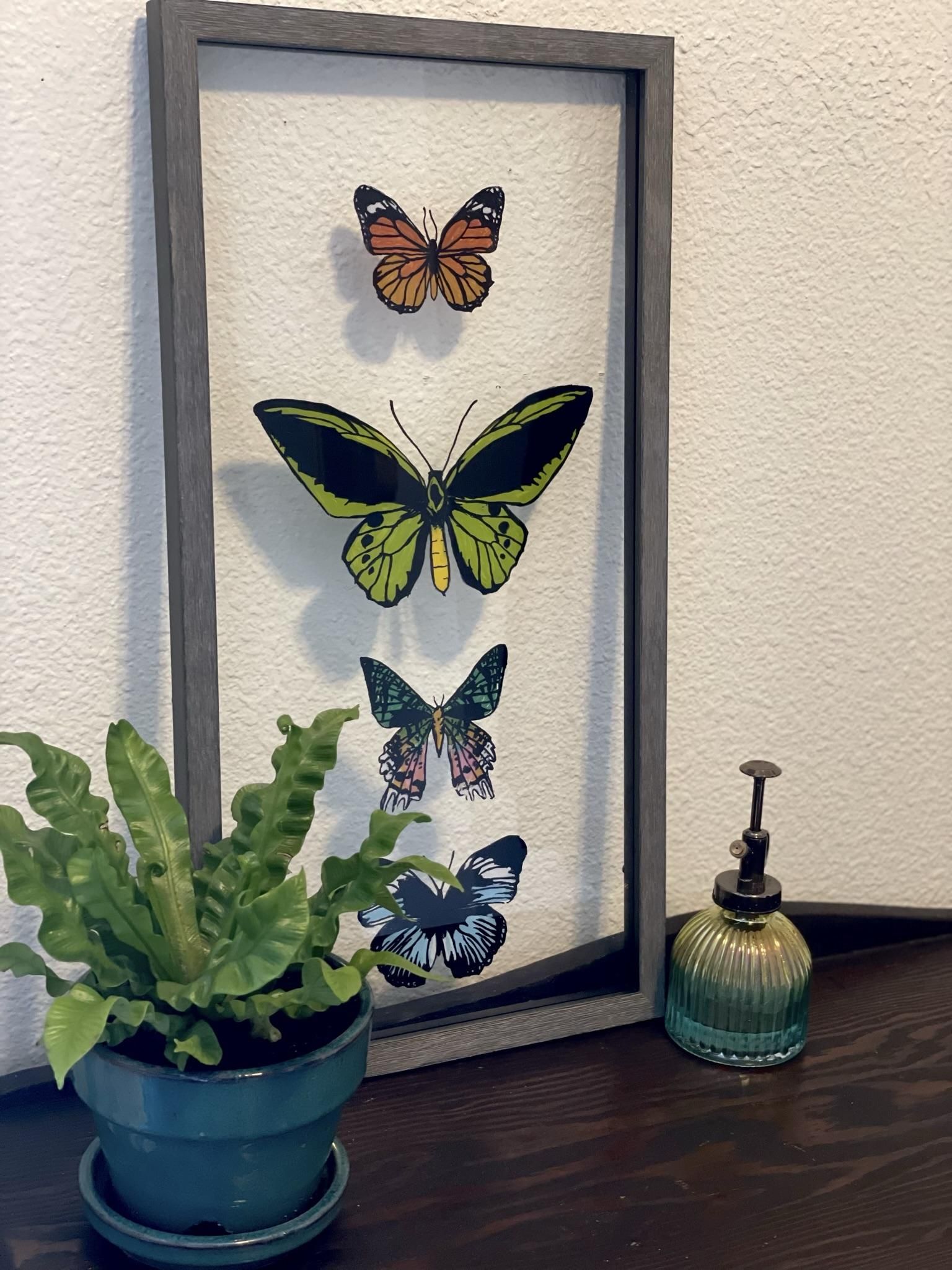 Painted Butterfly Mounts : 6 Steps (with Pictures) - Instructables