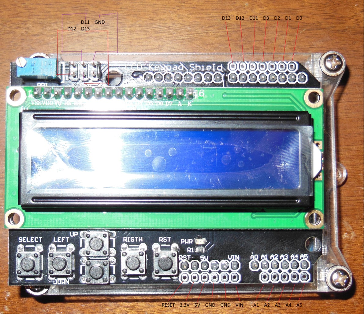 Arduino LCD Keypad Shield : 3 Steps - Instructables Arduino LCD Keypad Shield : 3 Steps - Instructables