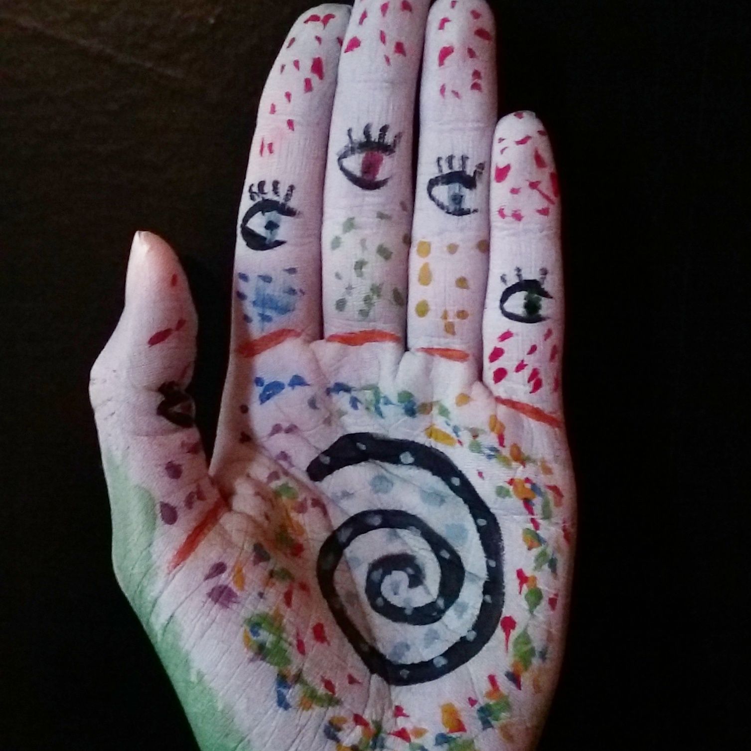 Eyes of Wonder Rainbow Hand Painting : 7 Steps - Instructables