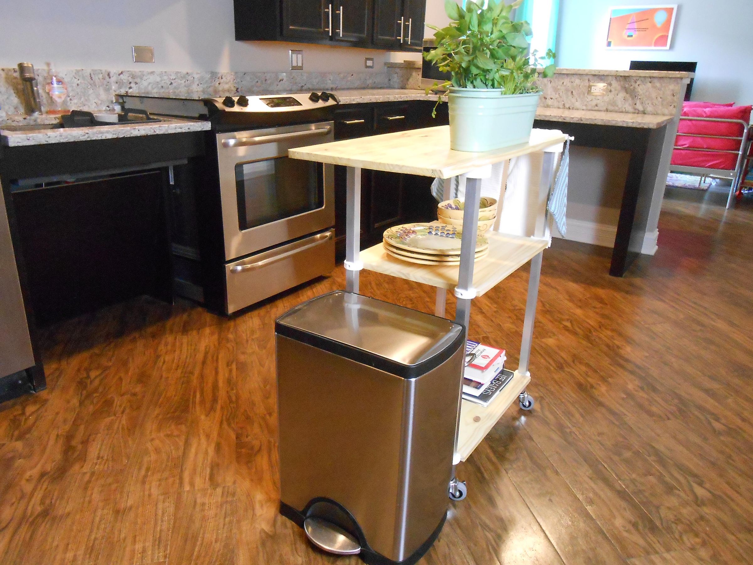 Kitchen Cart With Aluminum Legs : 6 Steps (with Pictures) - Instructables