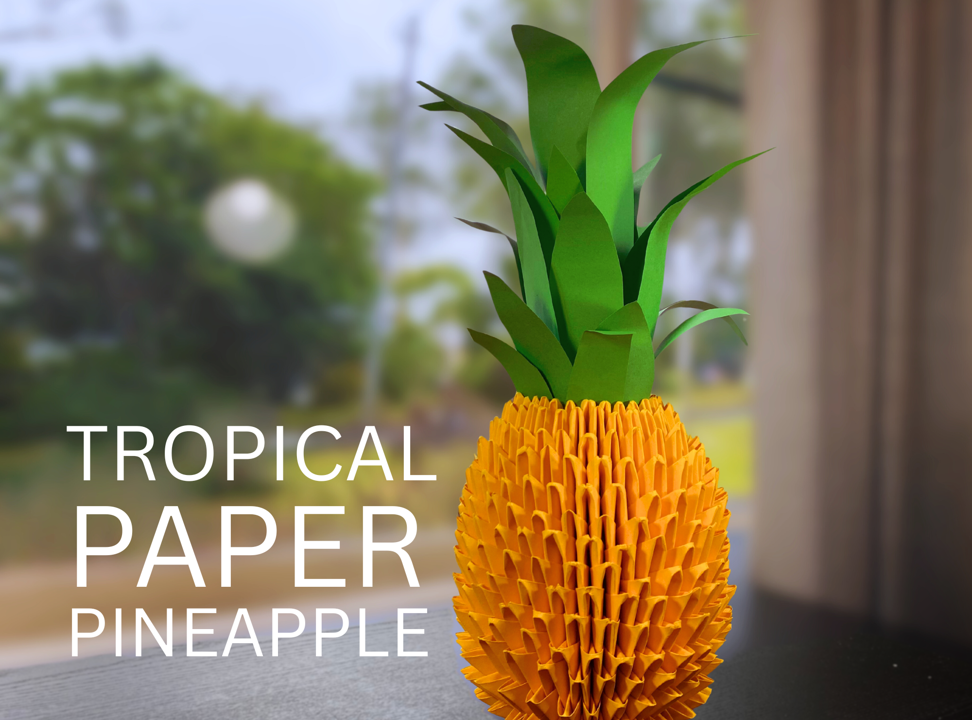 How to Make a Tropical Pineapple From Paper : 7 Steps (with Pictures ...