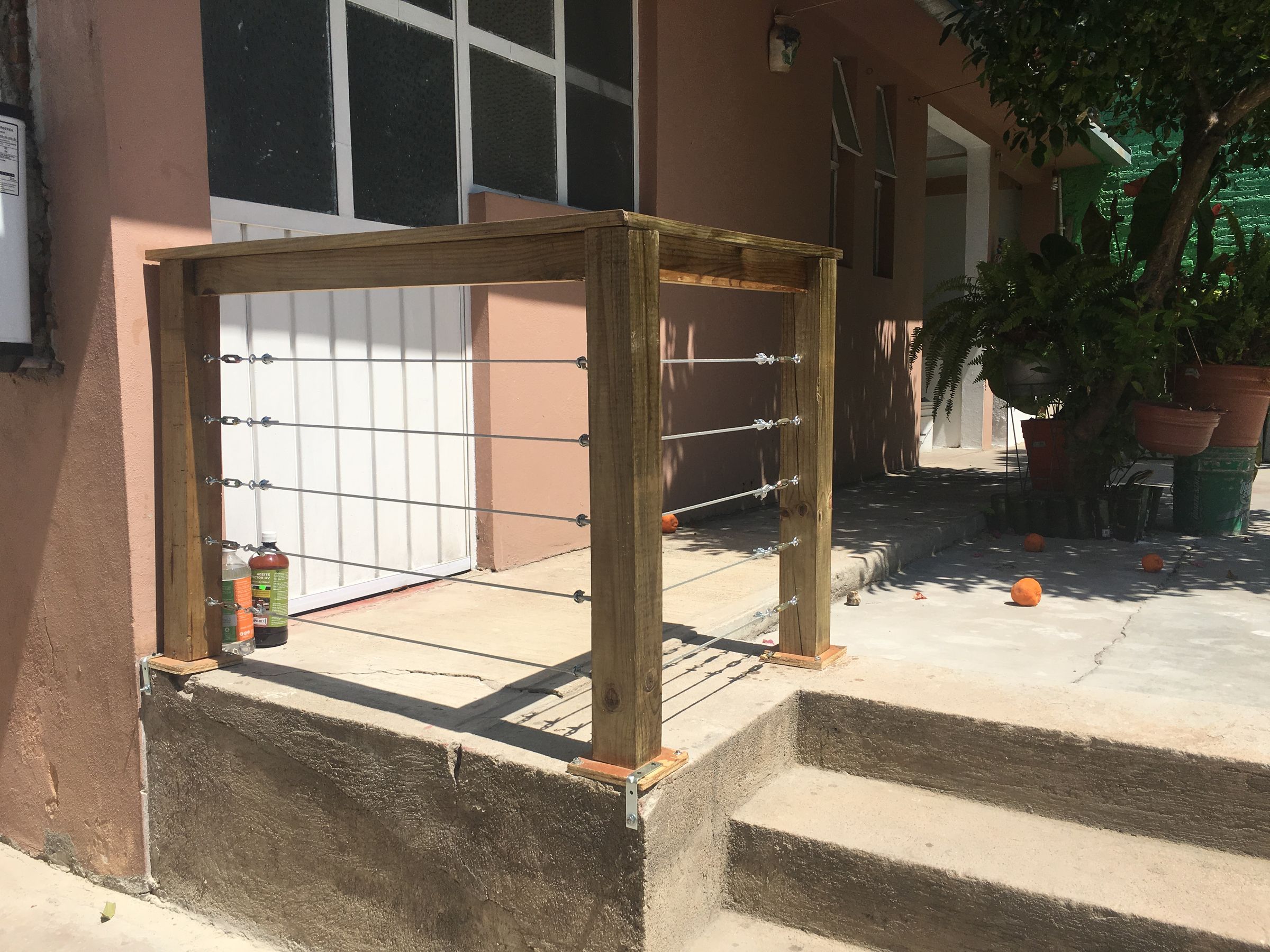 Easy Handrail With Steel Cable : 6 Steps (with Pictures) - Instructables