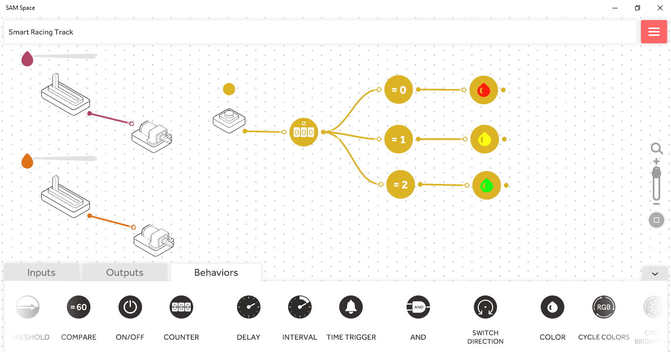 Smart Racing Track With (SAM Lab + Makey Makey + Scratch) : 5 Steps ...