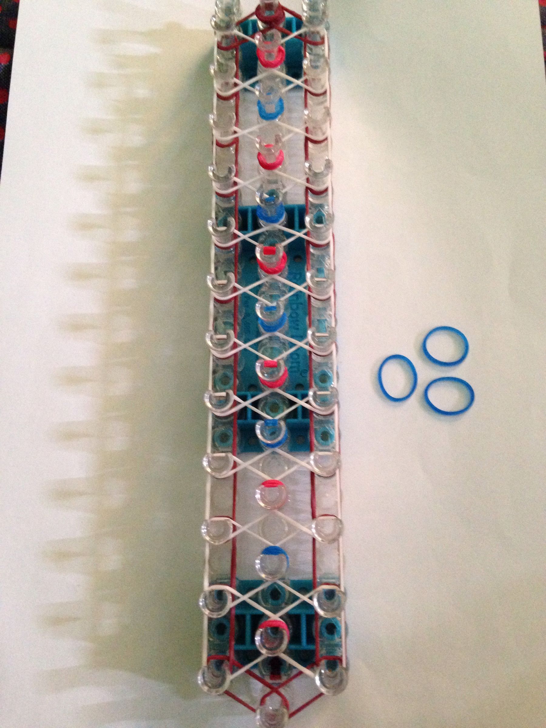 Confetti Criss Cross Rainbow Loom