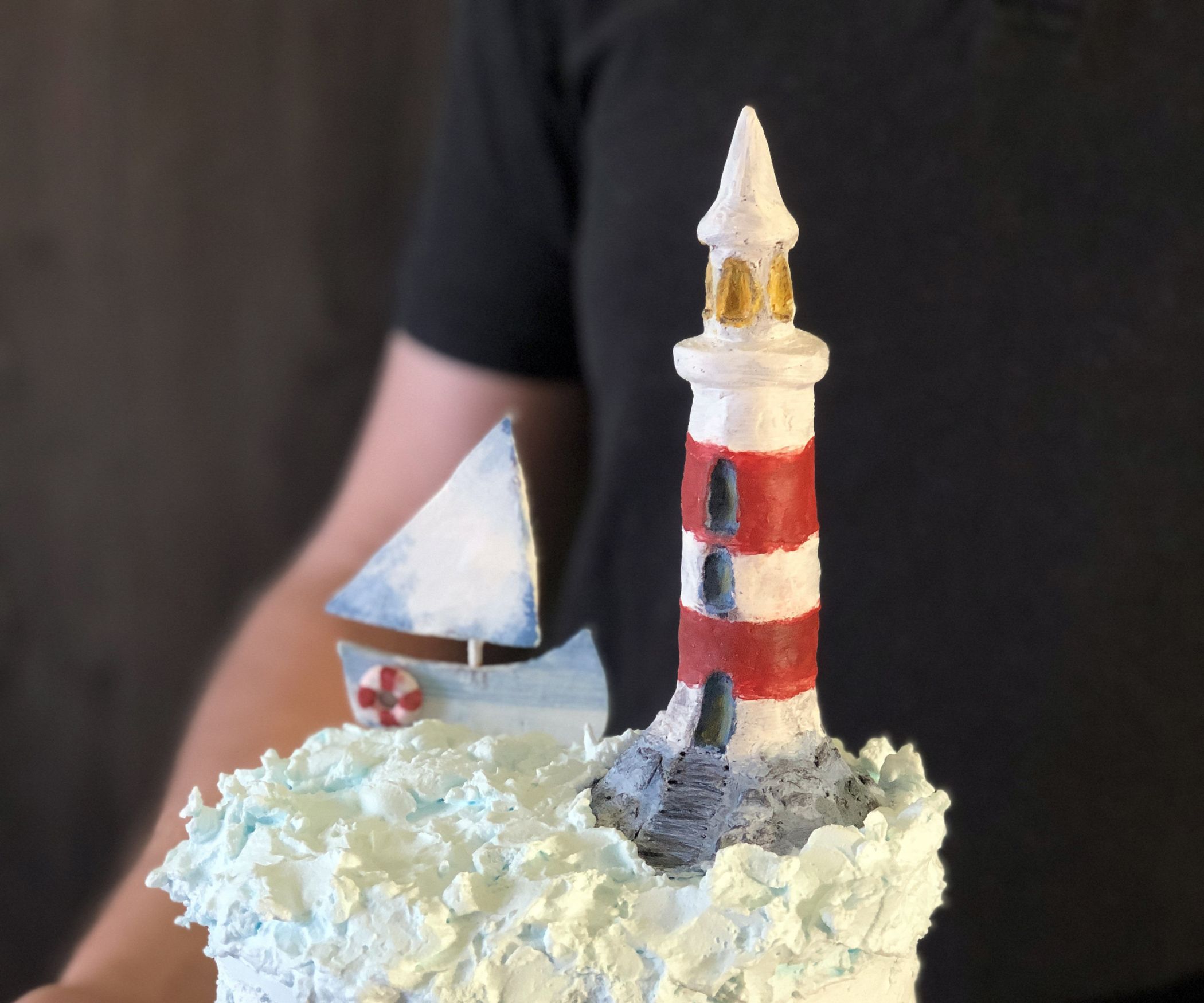 Lighthouse From Chocolate Fondant : 10 Steps (with Pictures ...