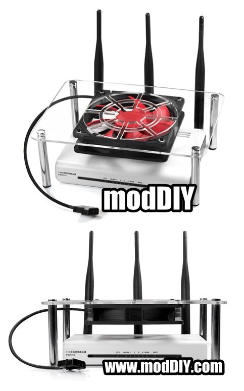 Netgear Dgnd3300 Modem/router Cooling Fans Mod (does Not Void ...