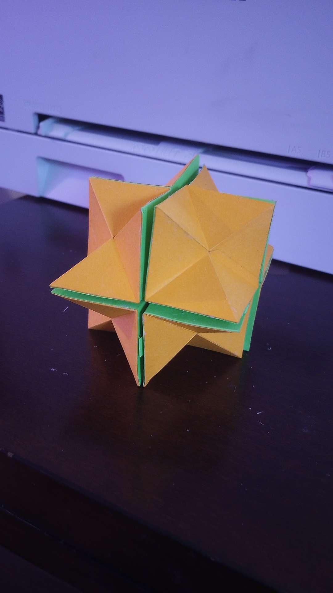 Make a Paper Transforming Geode Cube - Design and Template : 7 Steps ...