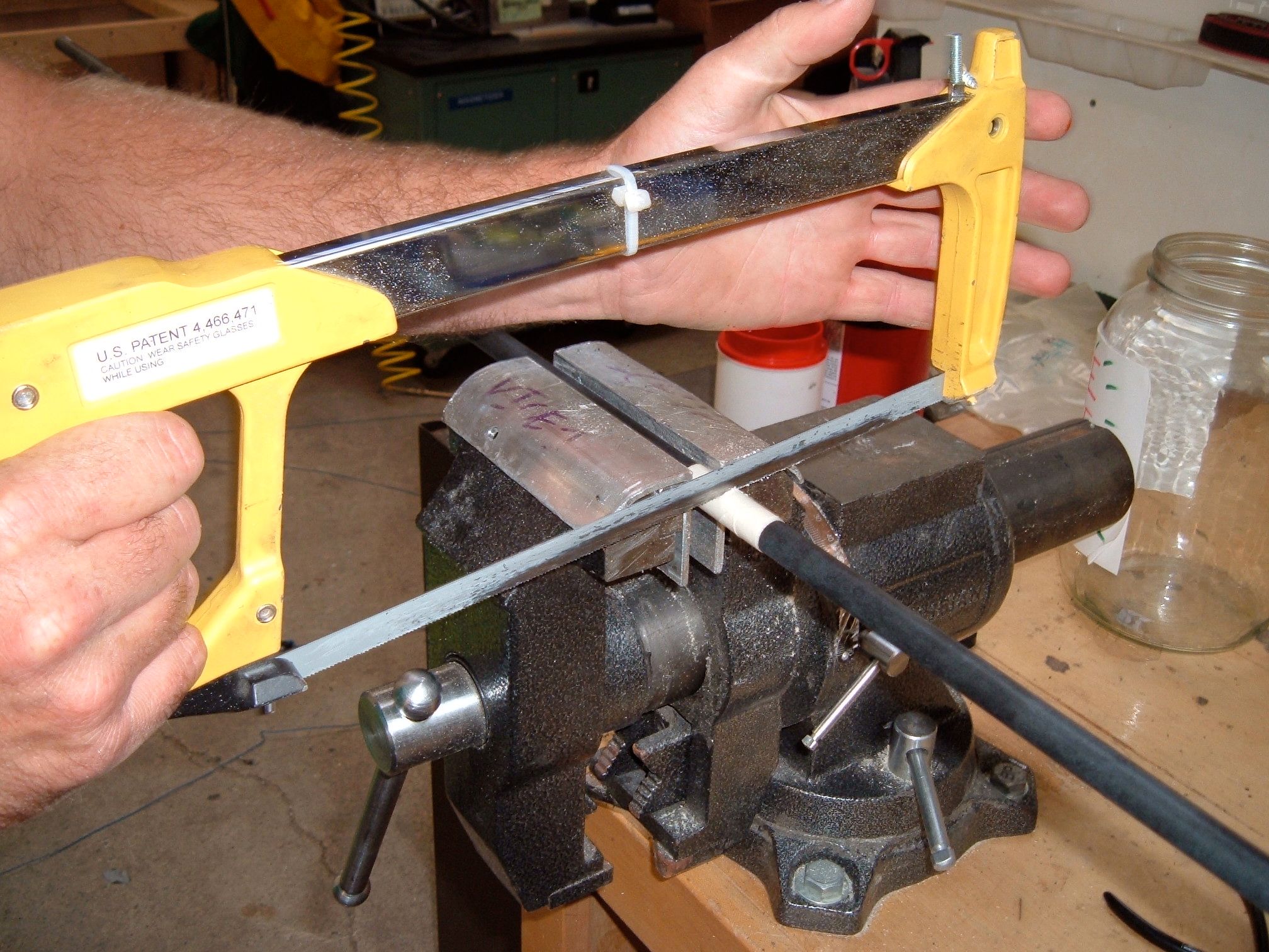 Preventing Splintering While Cutting Fiberglass Rod - Instructables