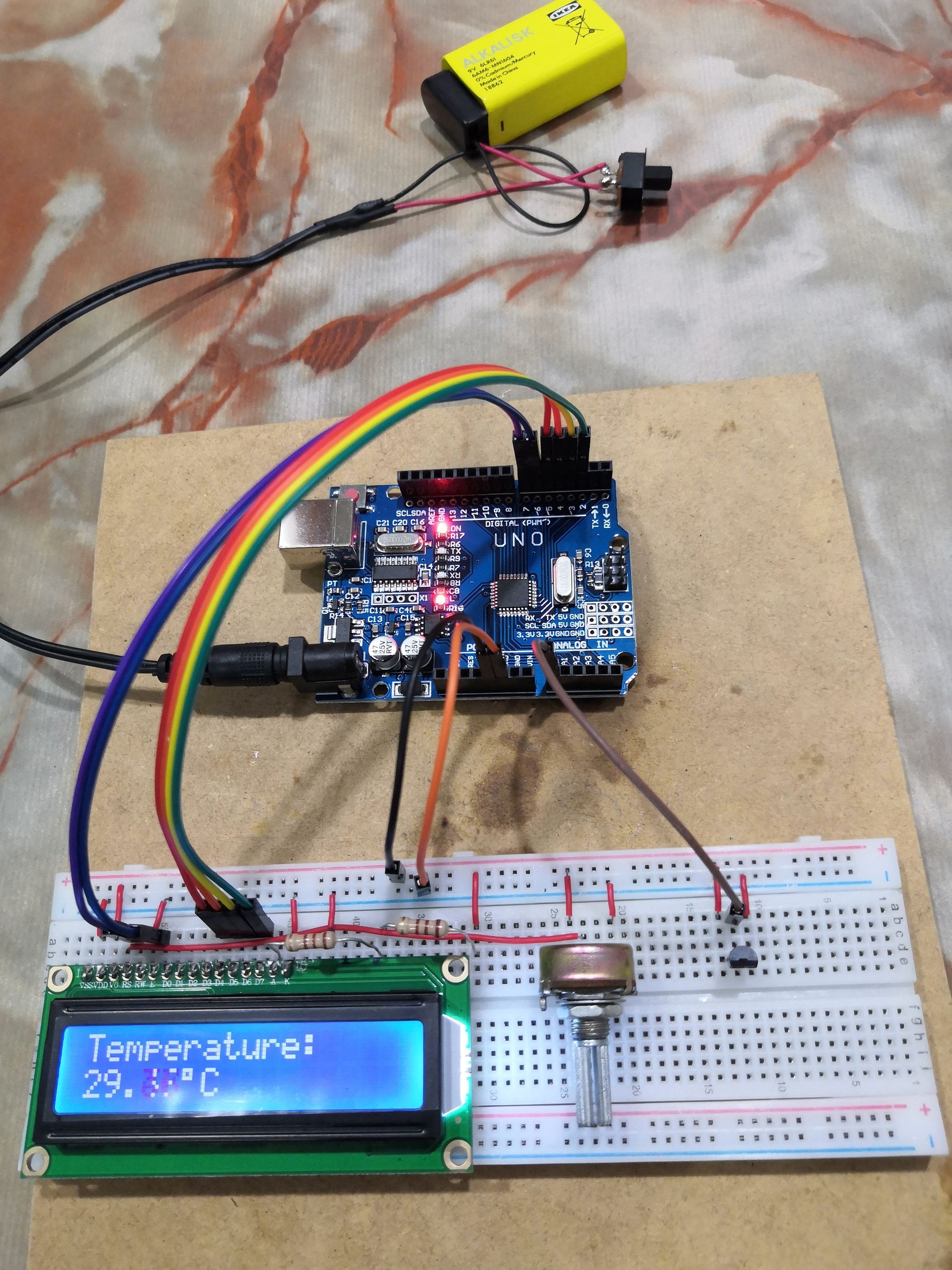 Arduino Thermometer (LM35 + LCD) : 6 Steps (with Pictures) - Instructables