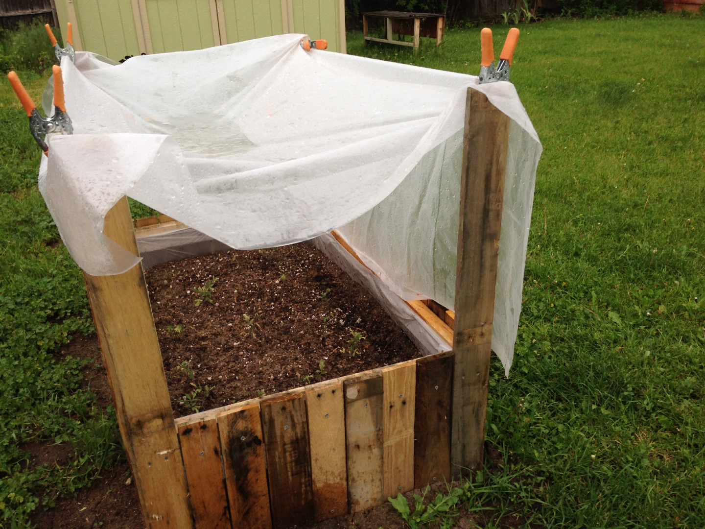 Raised Bed Pallet Planter *Updated August 21st, 2015* : 9 Steps (with ...