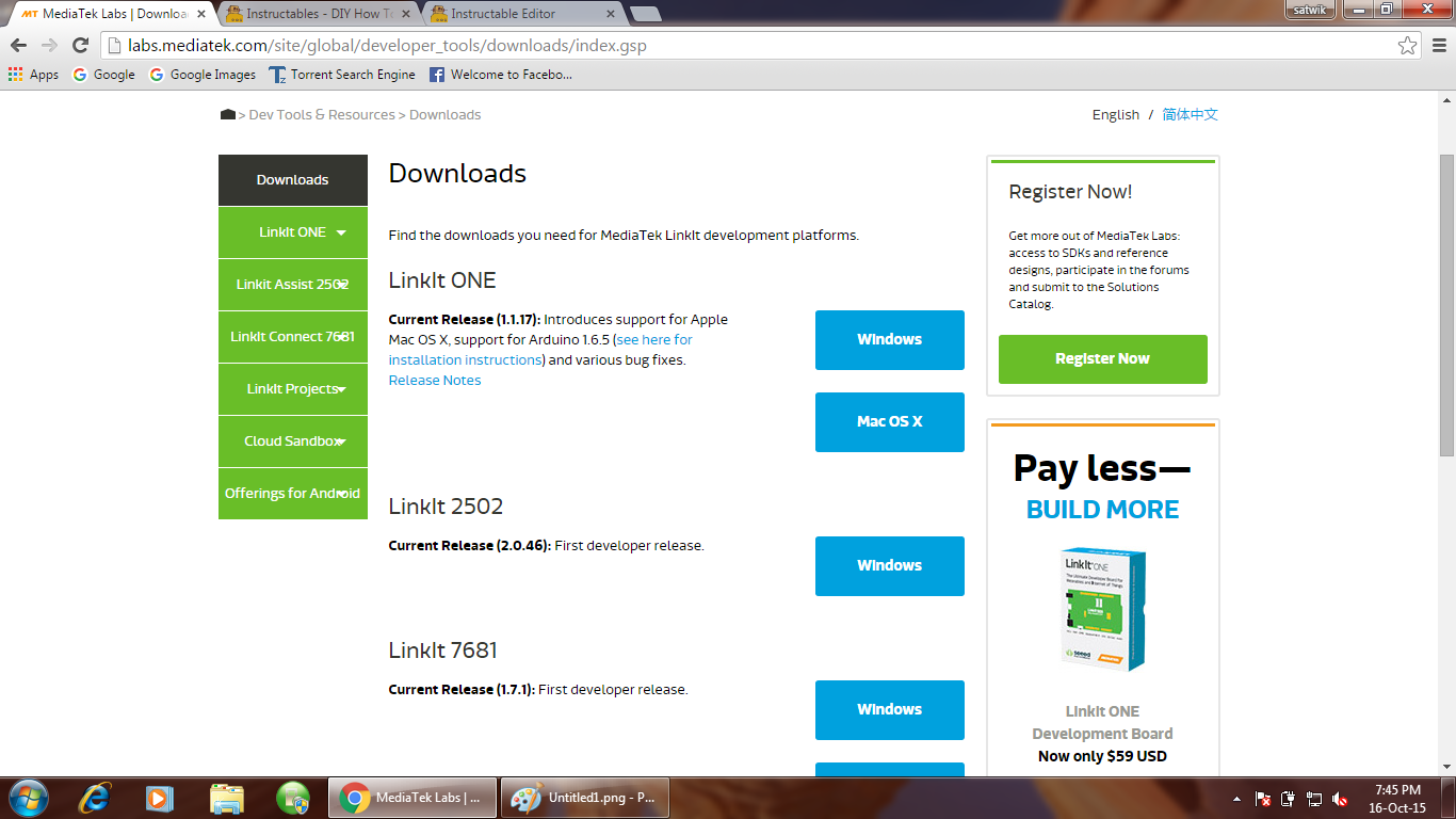 LinkIt ONE Getting Started Guide : 10 Steps - Instructables