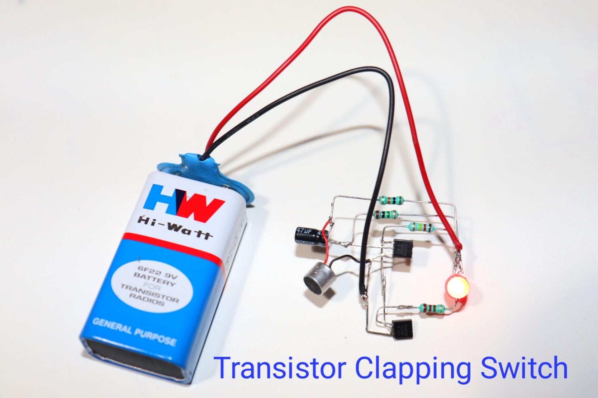 Clapping Switch With BC547 Transistor : 14 Steps - Instructables