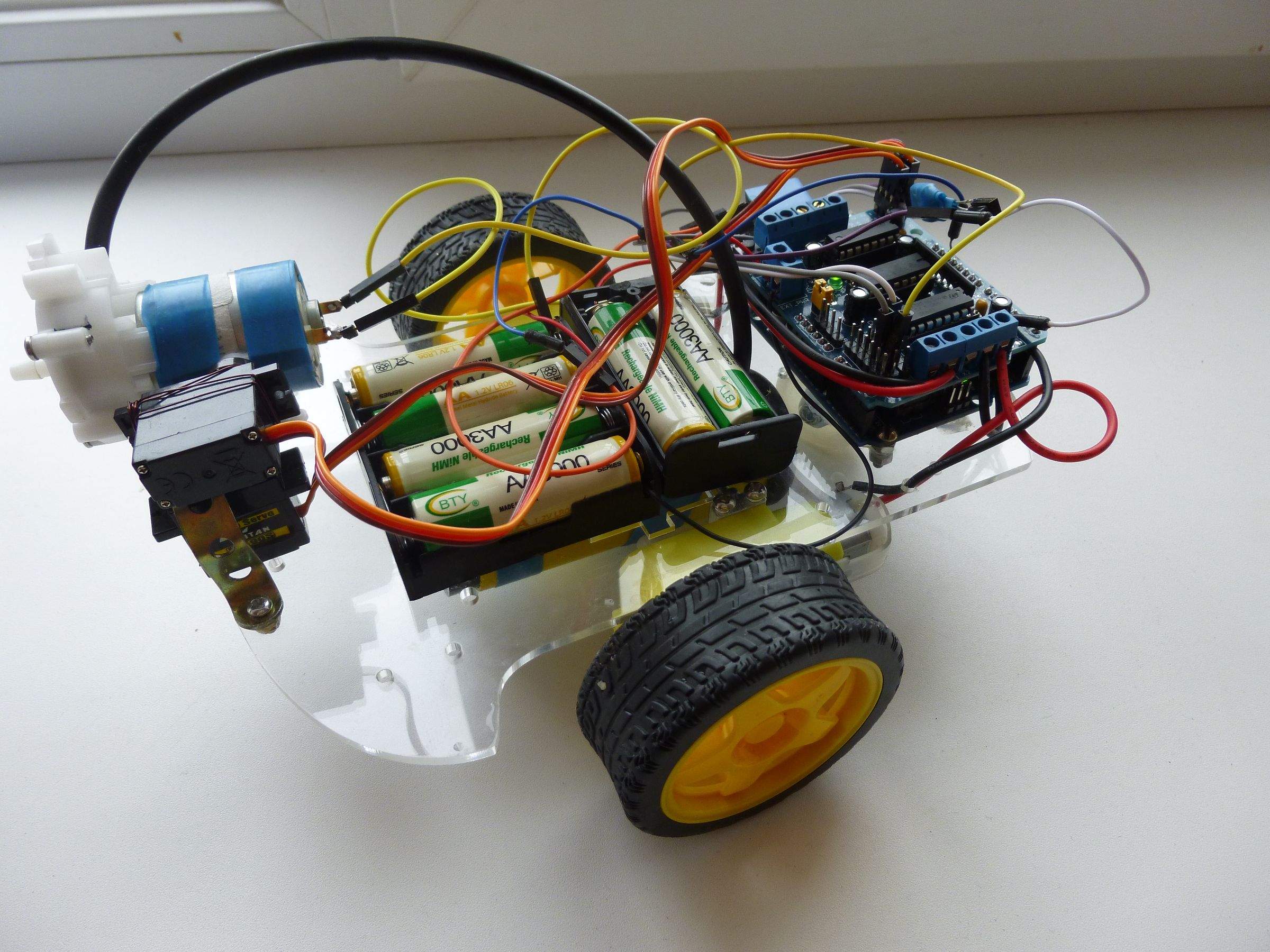 Water Cannon Arduino Robot IR - Instructables