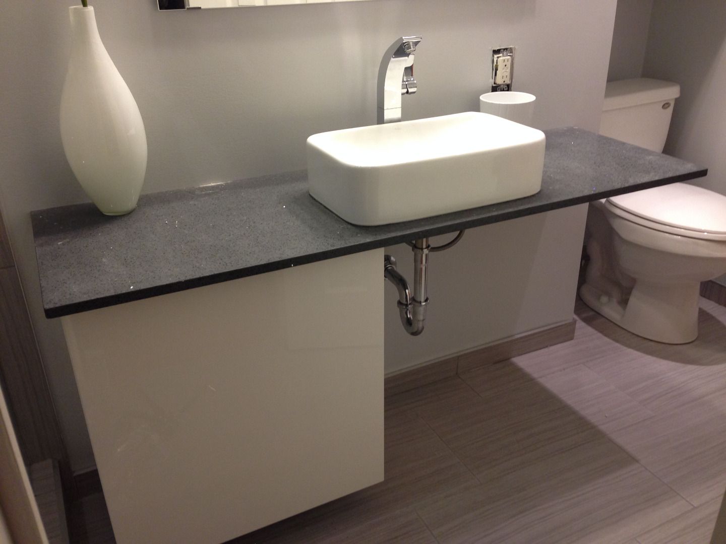 How to Make a Floating Vanity Countertop : 7 Steps (with Pictures ...