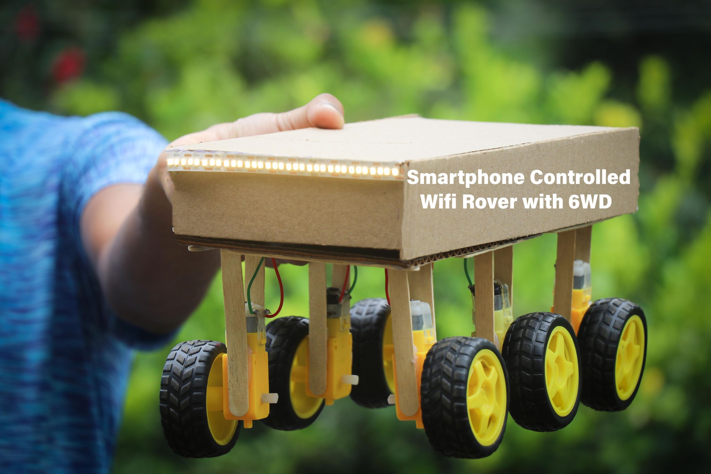 Make Robot Car That Is Smartphone Controlled With 6WD : 8 Steps (with ...
