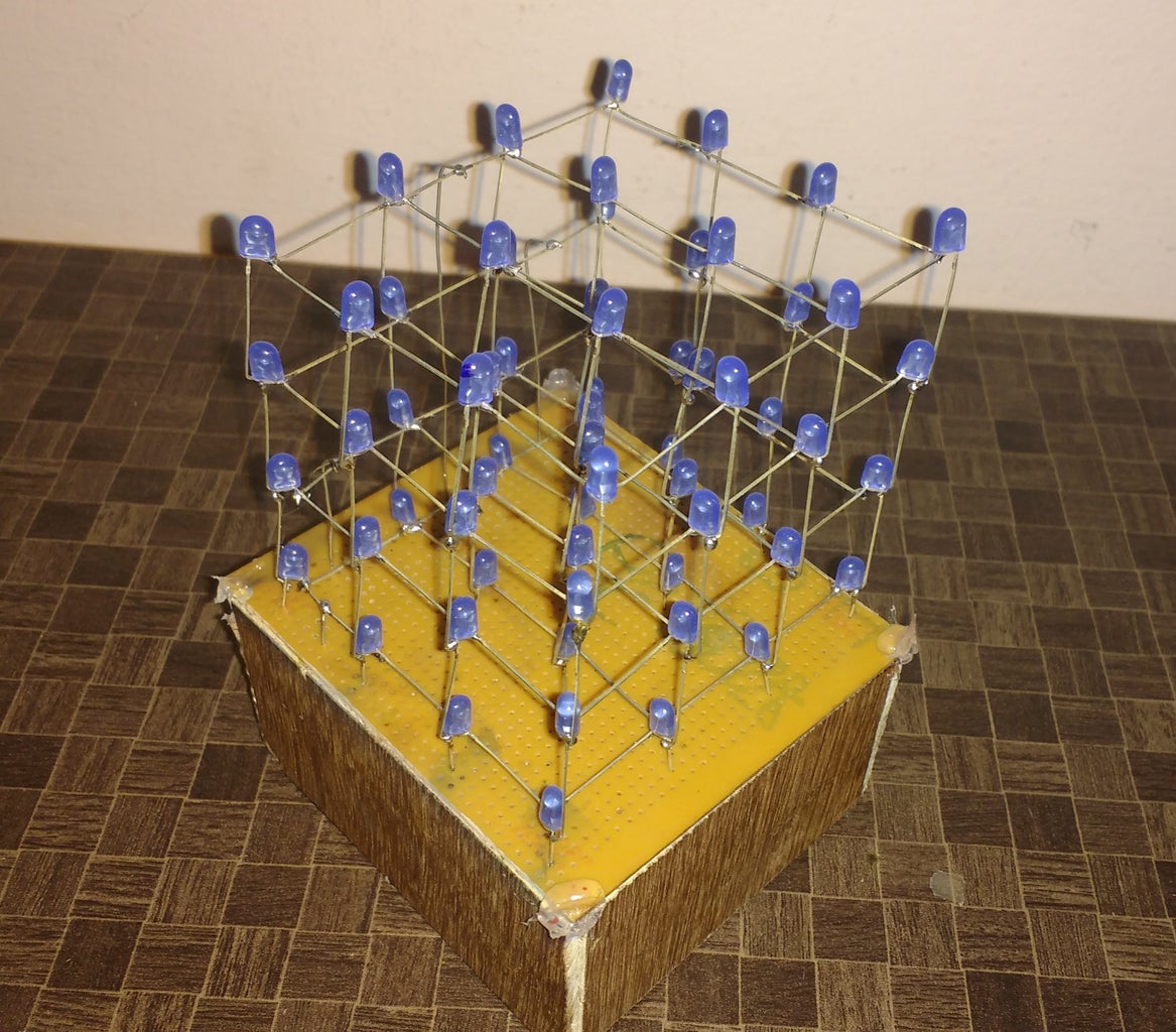 Led Cube 4x4x4 Using Arduino Uno 7 Steps With Pictures Instructables