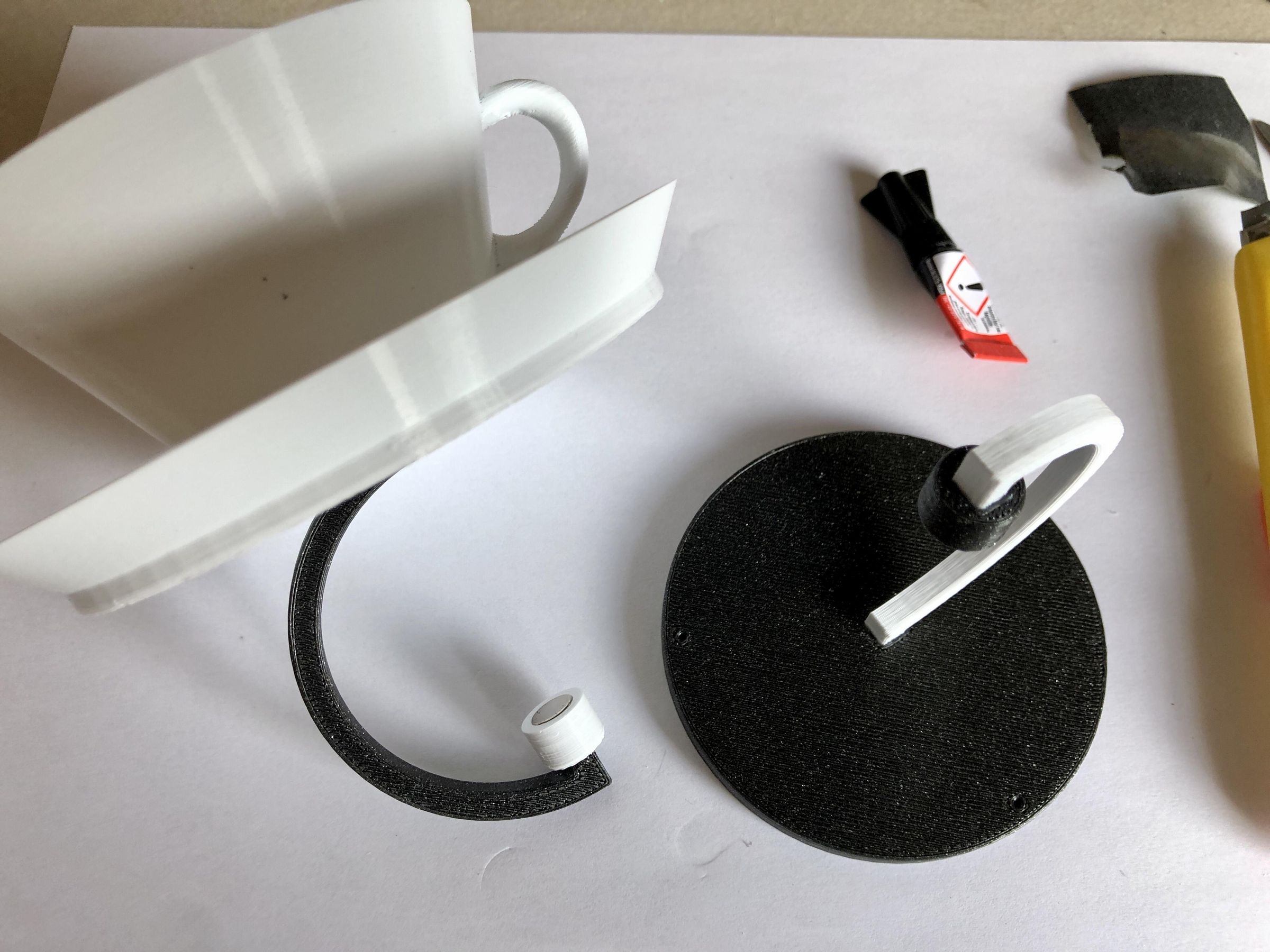 Floating Tea Cup - Magnetic Tensegrity - 3D Printed : 10 Steps (with ...