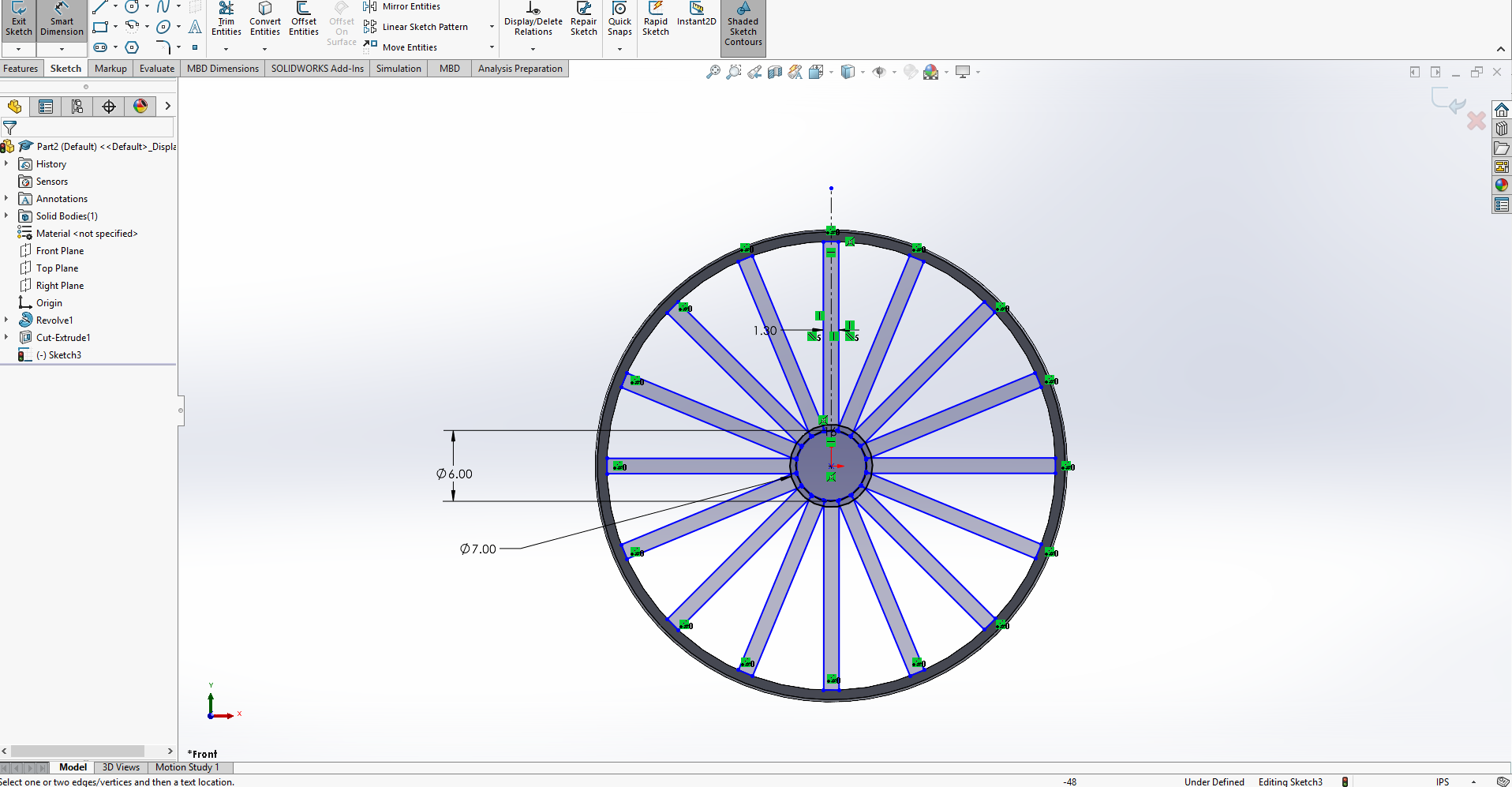 Simple Wheel and Wheel Cover Design With Solidworks for 3D Printing : 8 ...