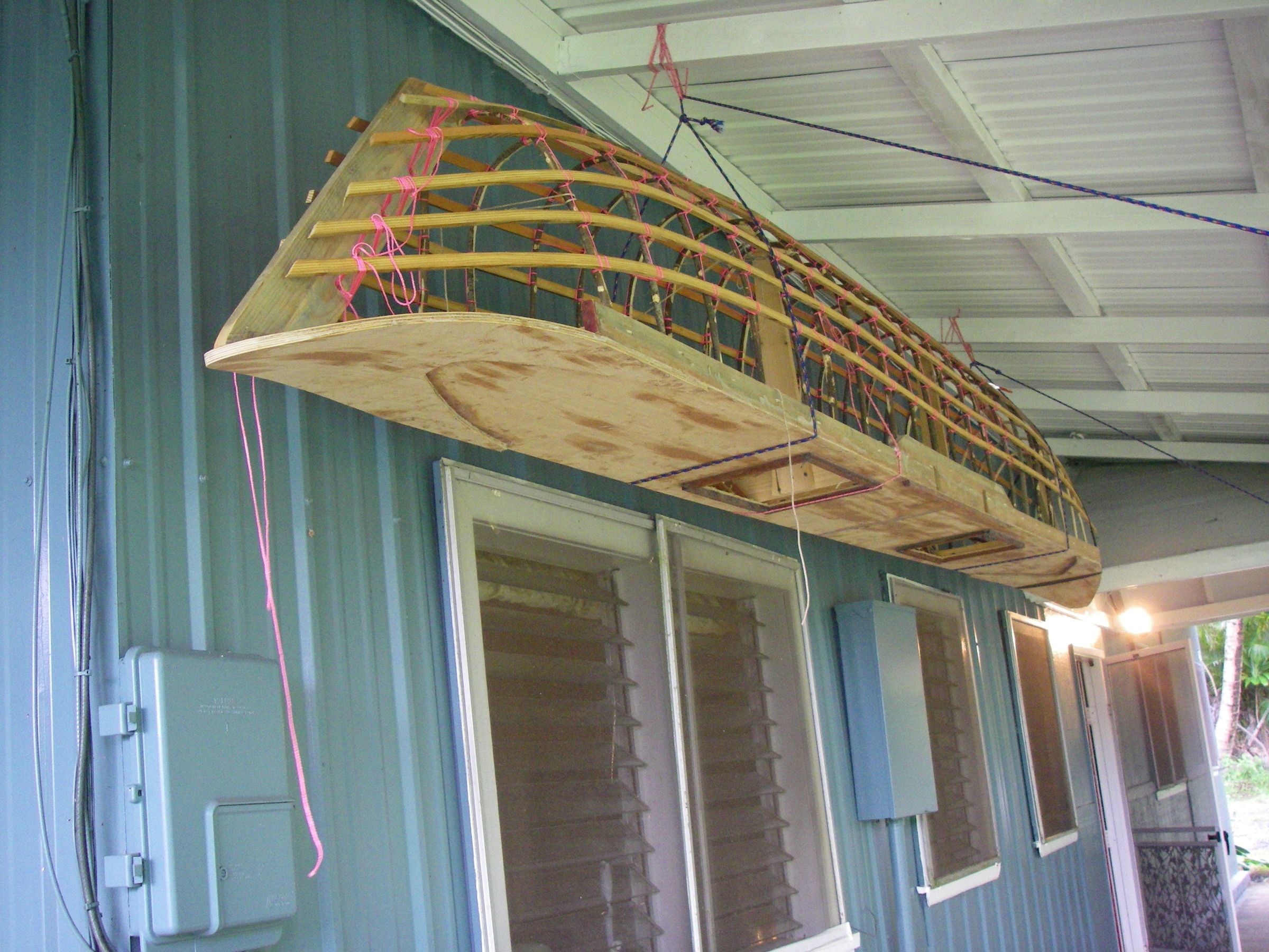 Skin-On-Frame Outrigger Sailing Canoe. Chapter 3: Lash the Frame. : 10 ...